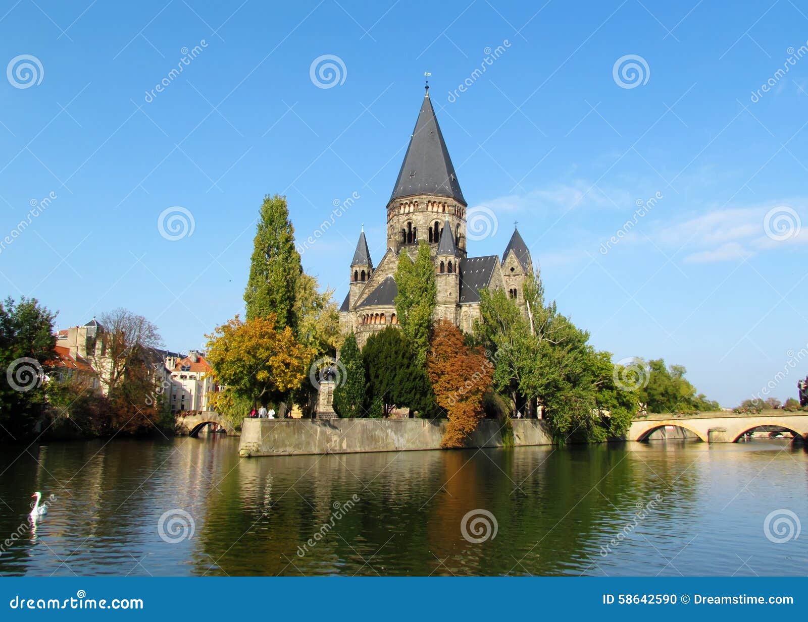 Castle on Moselle stock photo. Image of france, castle - 58642590