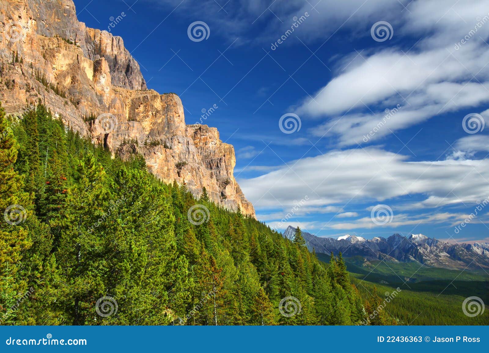 Castle Mountain View - Canada Stock Image - Image of castle, ecology ...