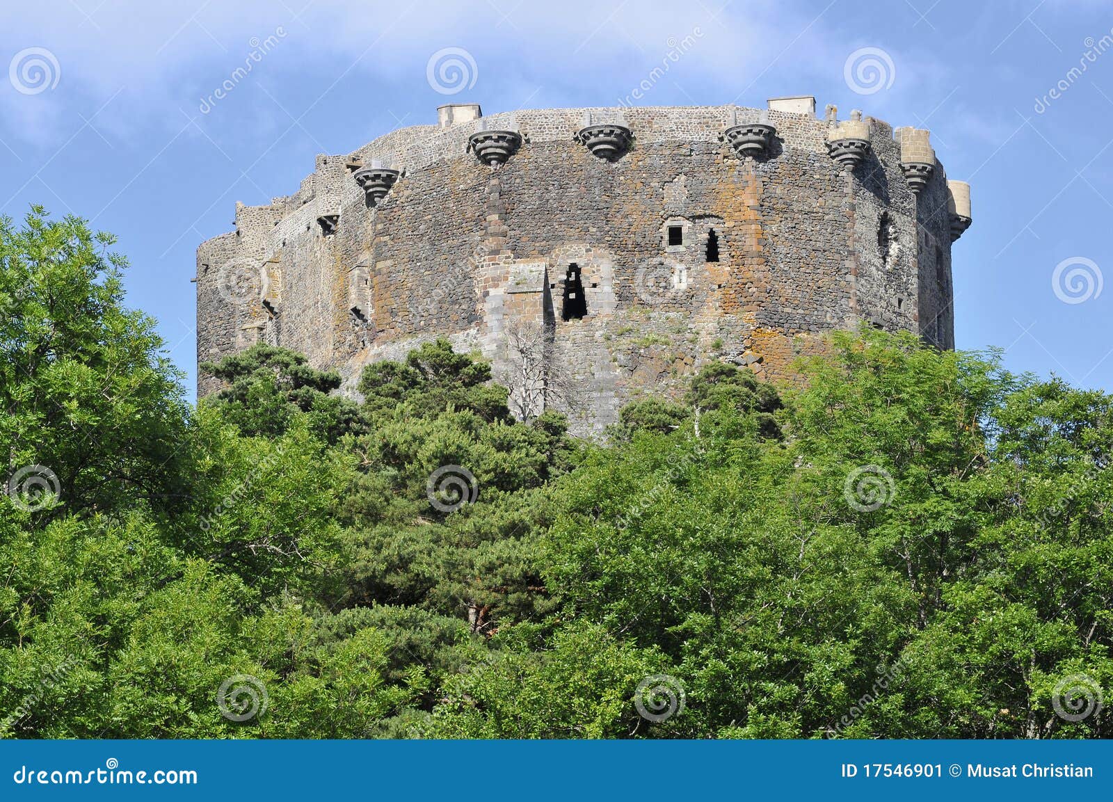 Castle of Murol in France stock image. Image of tower - 17546901