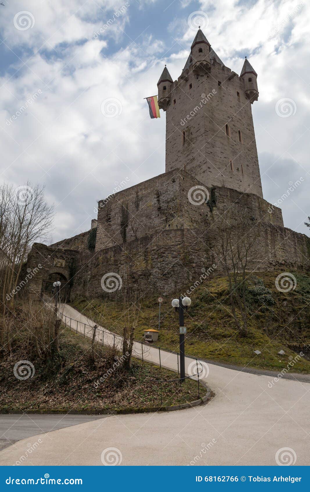 Castle Nassau Germany in the Winter Stock Photo - Image of lahn, river ...