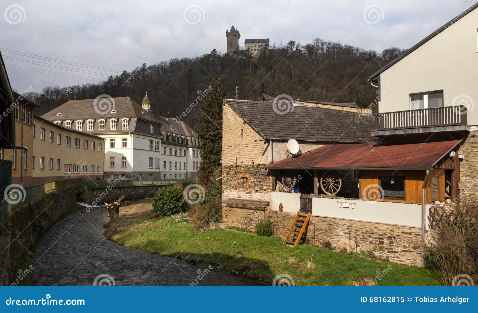 Castle Nassau Germany in the Winter Stock Image - Image of tower ...