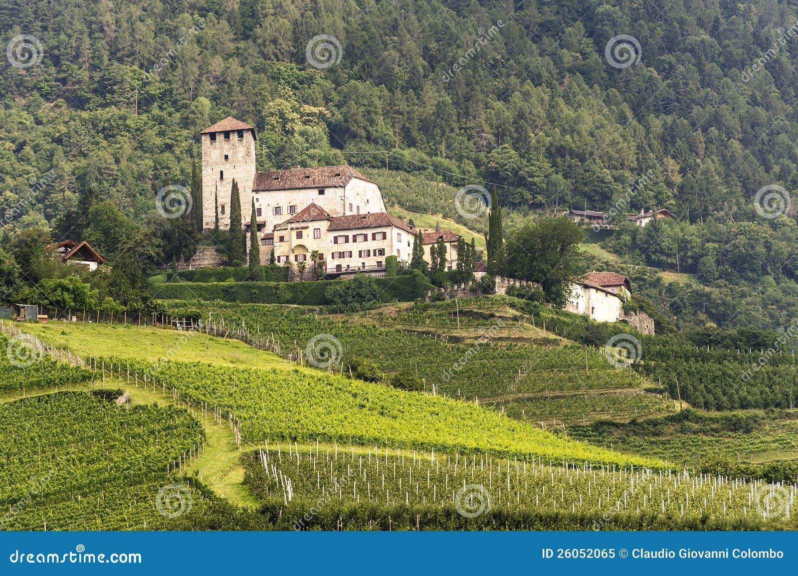Castle near Merano stock image. Image of castle, landmark - 26052065