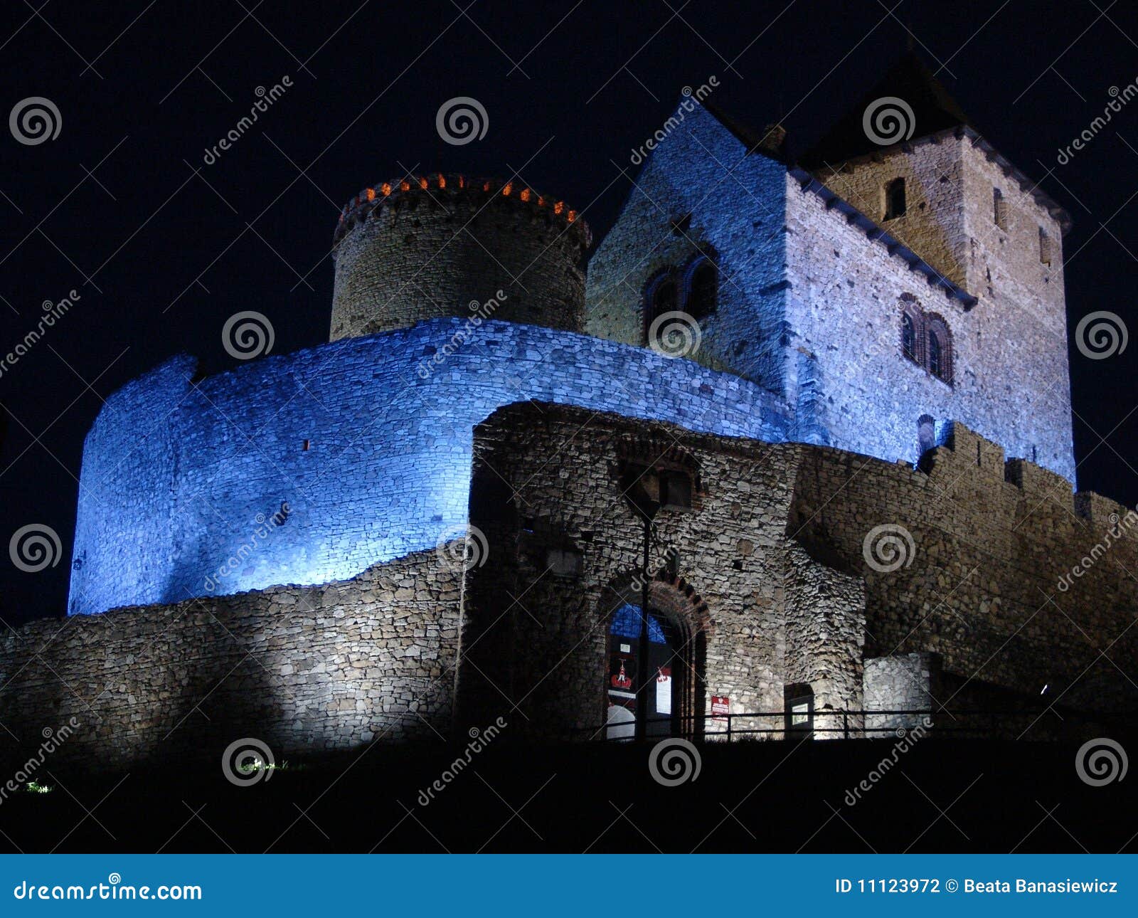 Castle by Night stock photo. Image of castle, tower, poland - 11123972