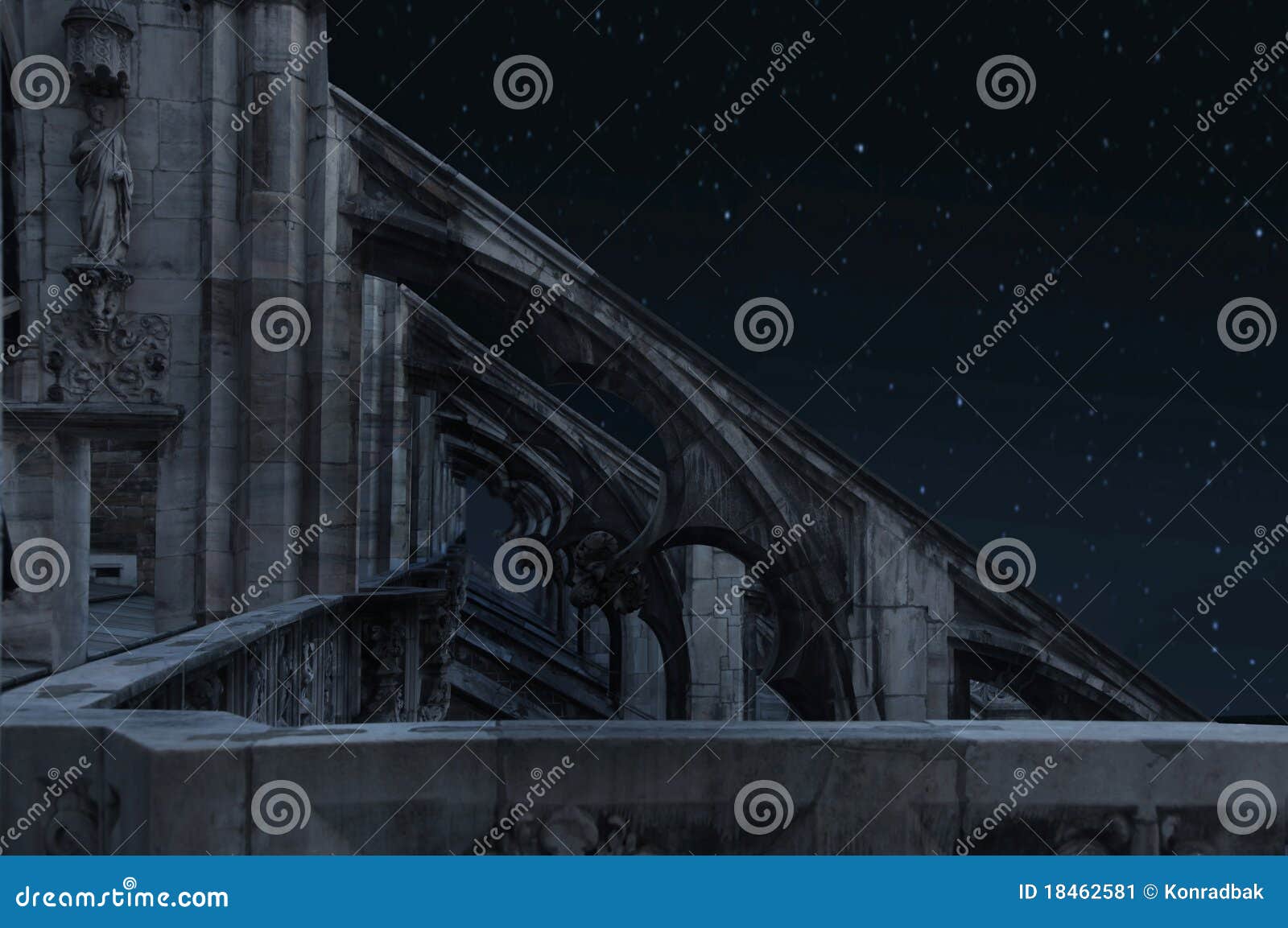 Castle at night stock image. Image of full, isolated - 18462581