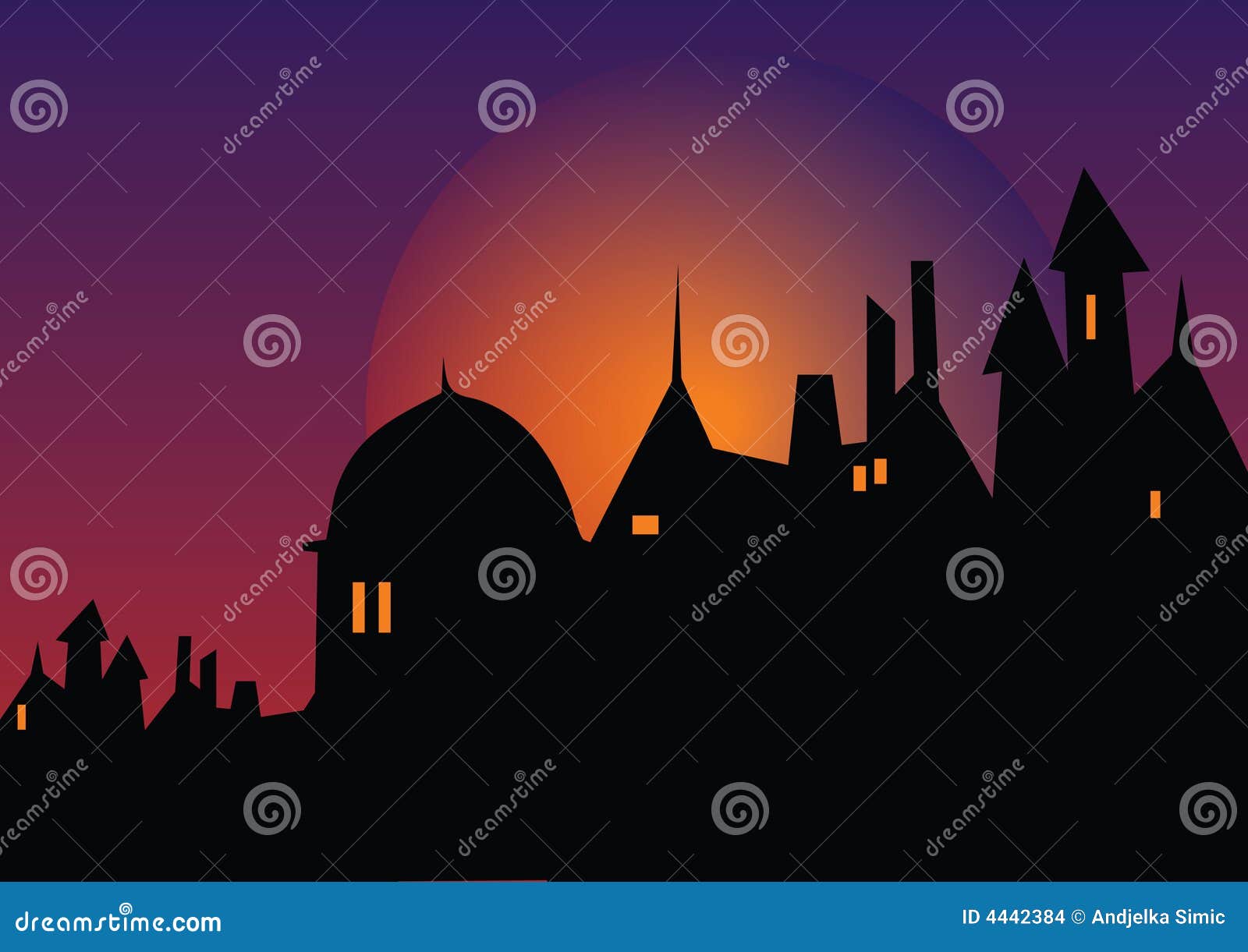 Castle In The Night Picture. Image: 4442384