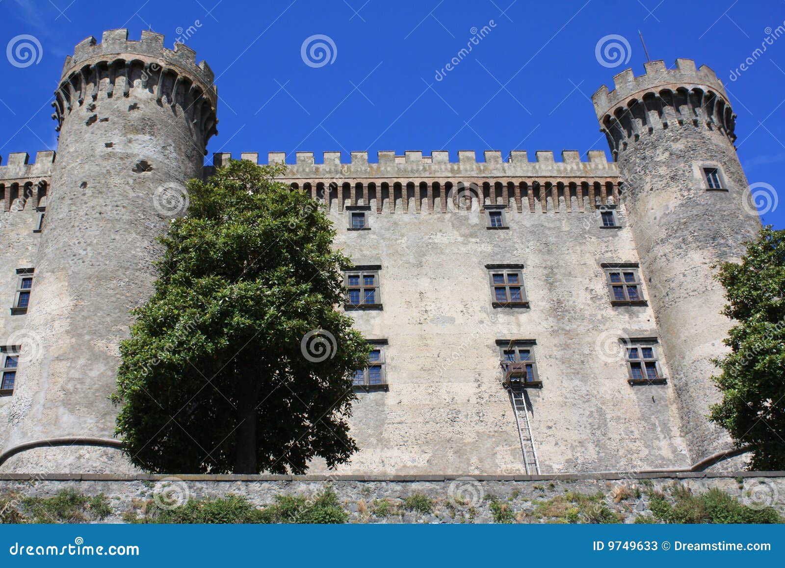Castle Odescalchi in Bracciano (Rome, Italy) Stock Image - Image of ...