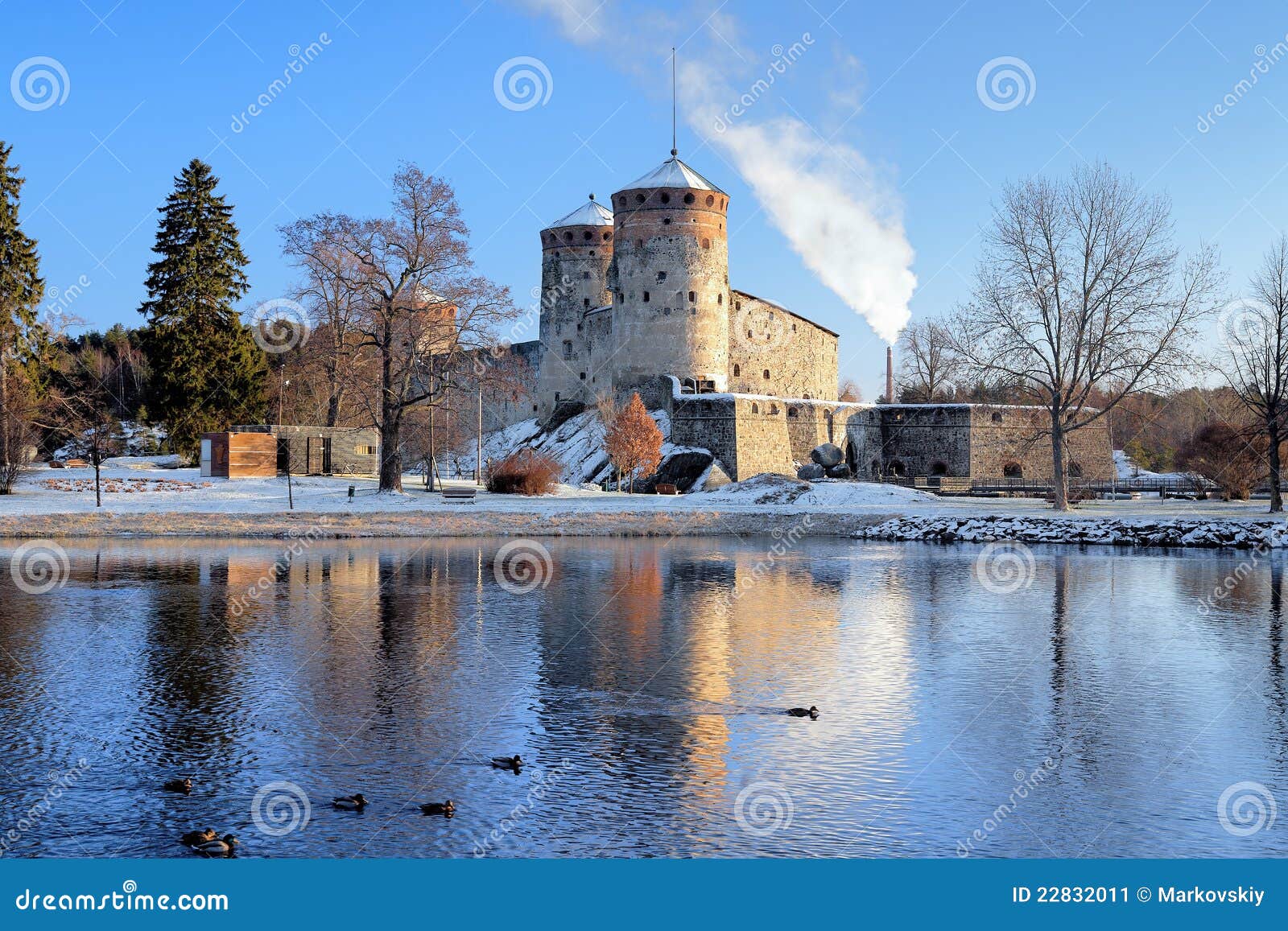 Castle Olavinlinna in Savonlinna, Finland Stock Image - Image of nature ...