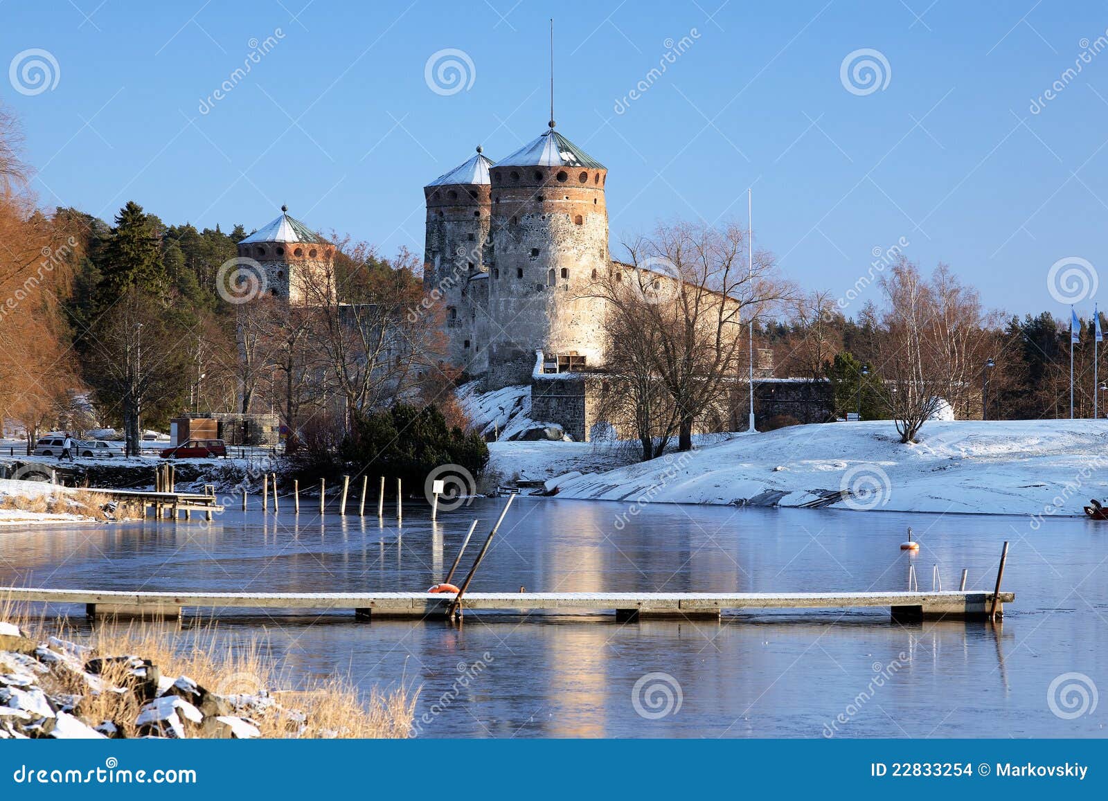 Castle Olavinlinna in Savonlinna, Finland Stock Photo - Image of river ...