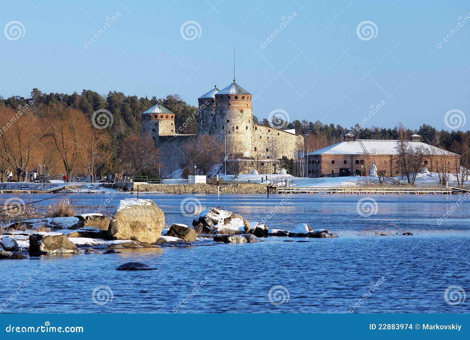 Castle Olavinlinna in Savonlinna, Finland Stock Photo - Image of europe ...