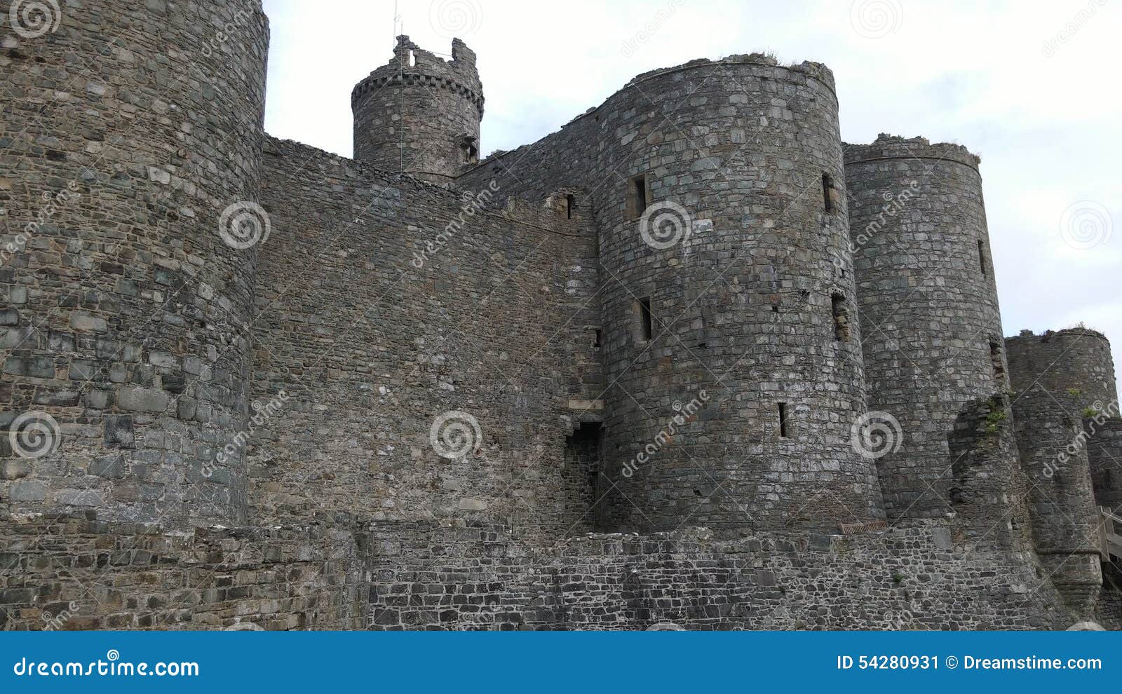 The Castle stock image. Image of wales, bricks, turret - 54280931