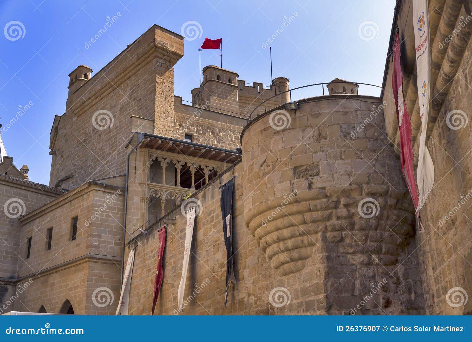 Castle of Olite, Navarra, Spain Stock Image - Image of castle ...