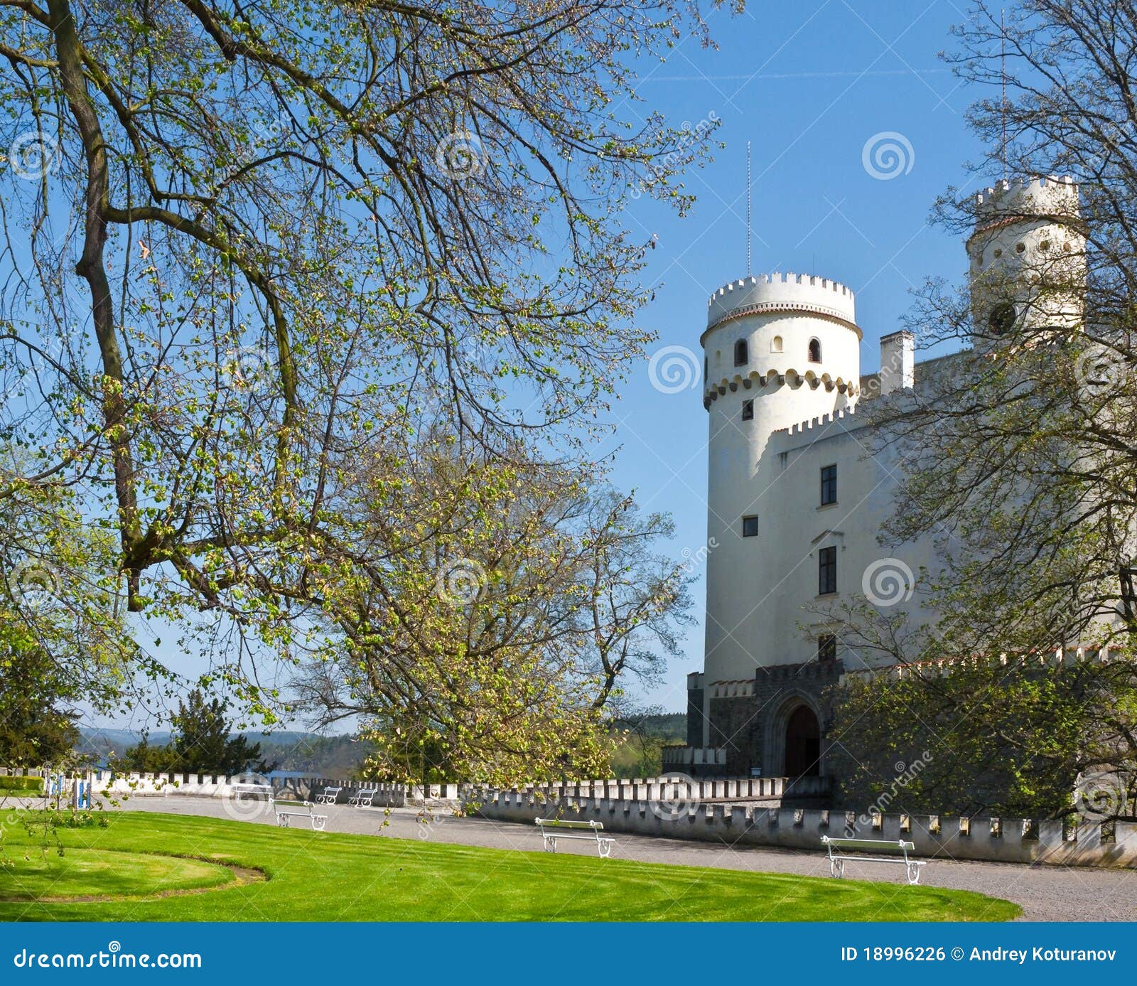 Castle Orlik nad Vltavou stock photo. Image of castle - 18996226