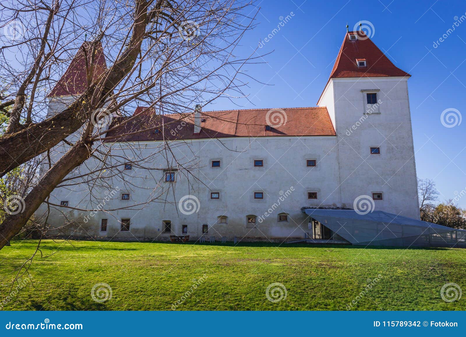 Castle in Orth stock photo. Image of palace, tourist - 115789342