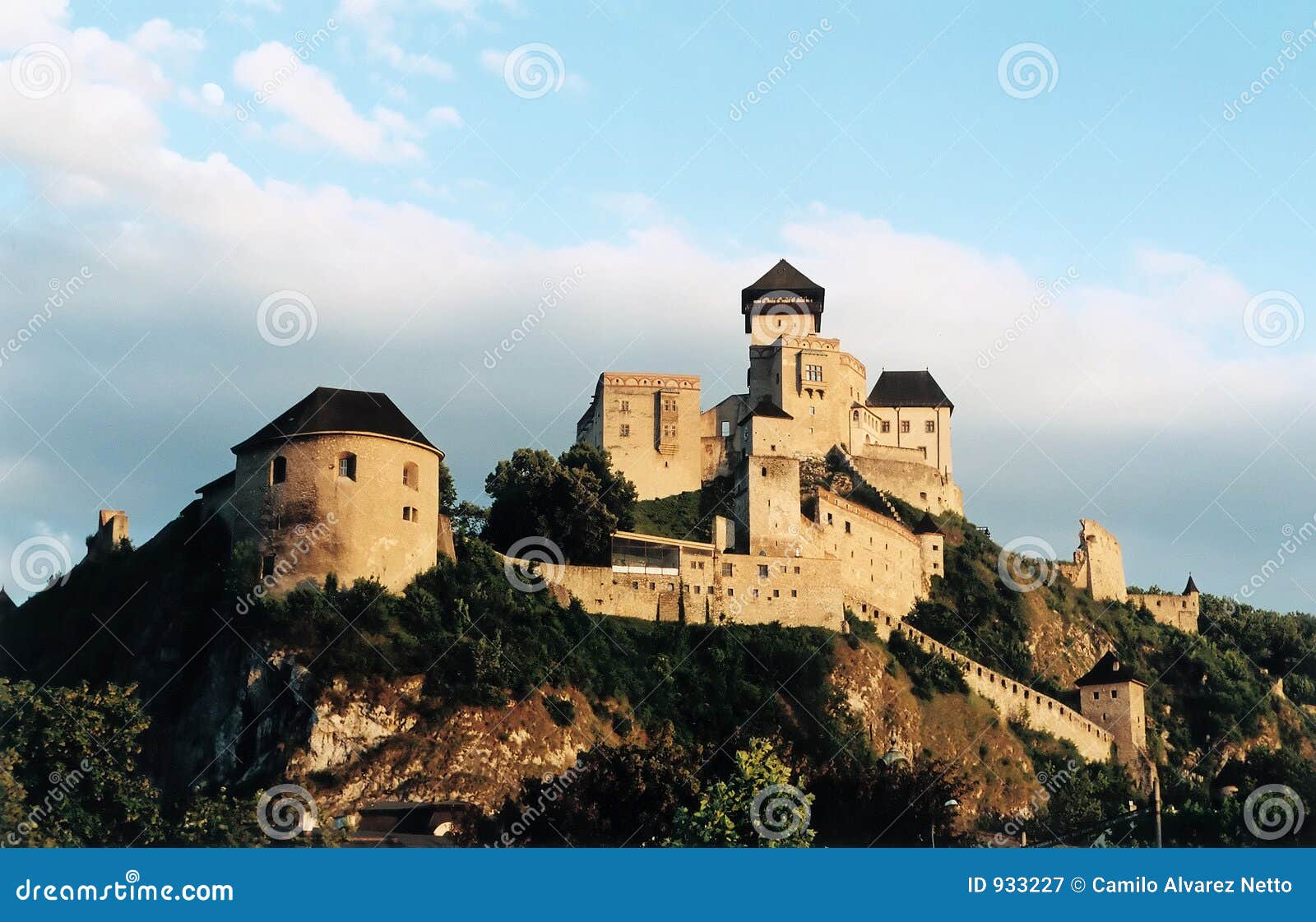 Castle over the Hill stock image. Image of middle, defense - 933227