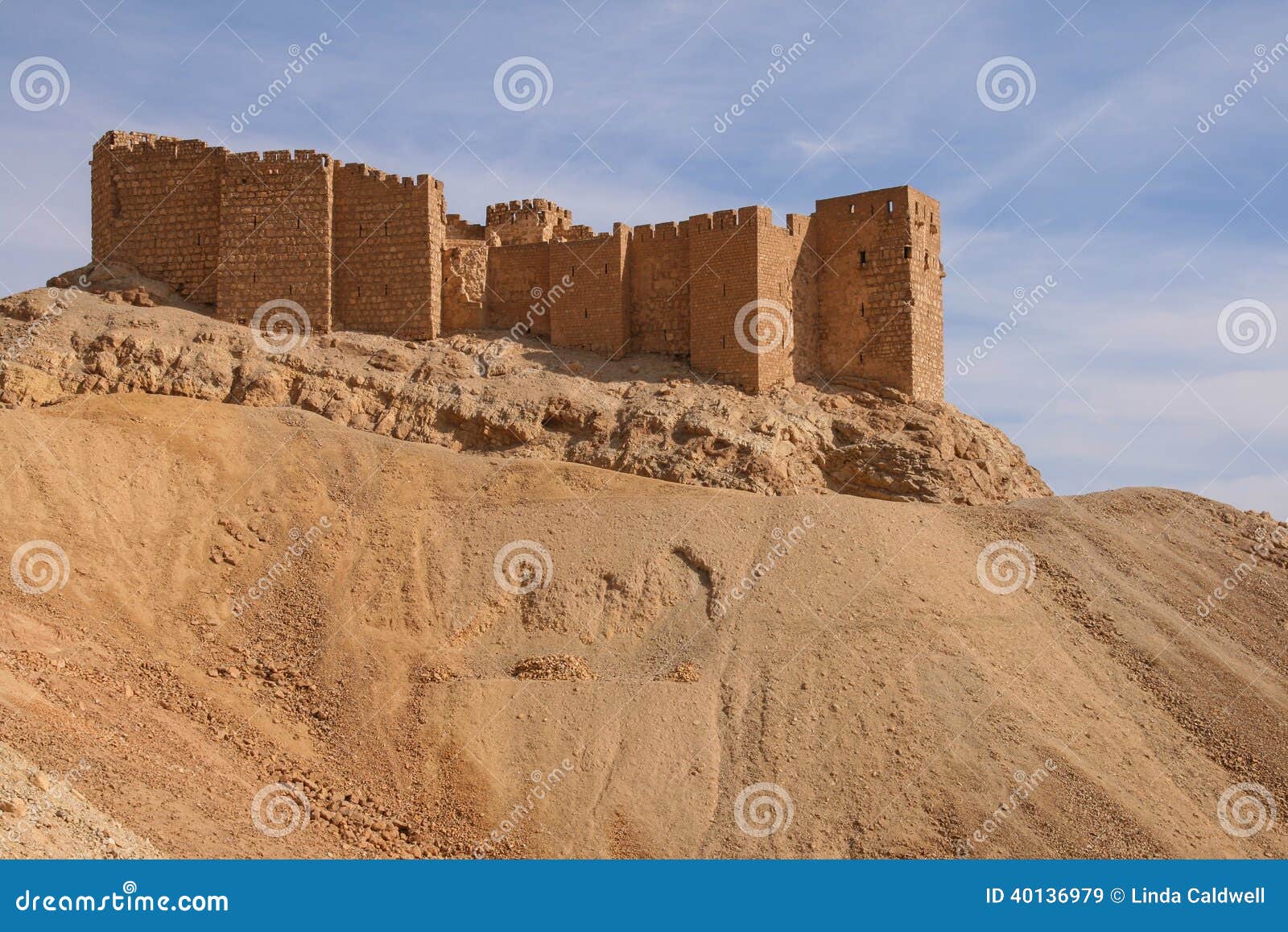 Castle at palmyra stock image. Image of palmyra, syria - 40136979