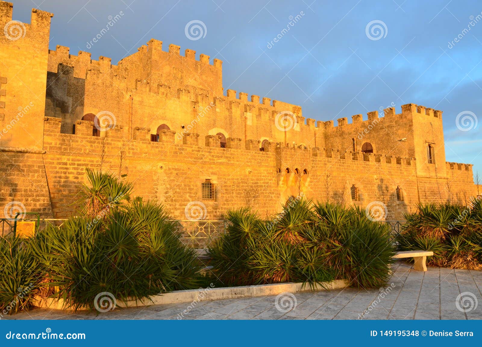 Castle of Partanna, Sicily stock photo. Image of history - 149195348