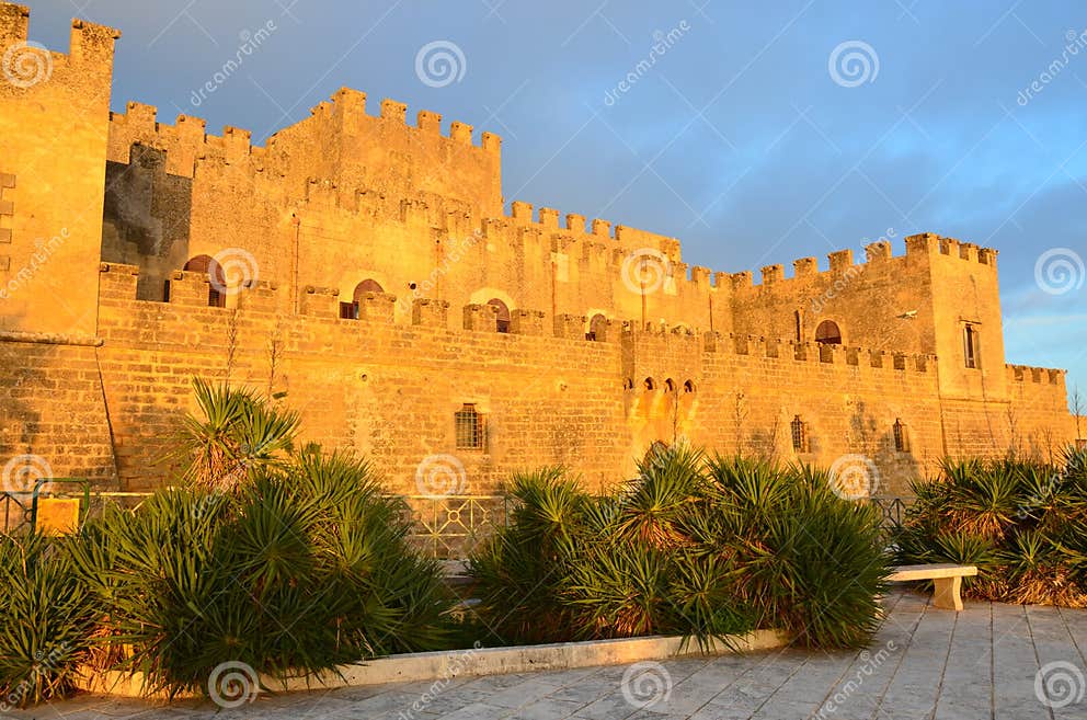 Castle of Partanna, Sicily stock photo. Image of history - 149195348