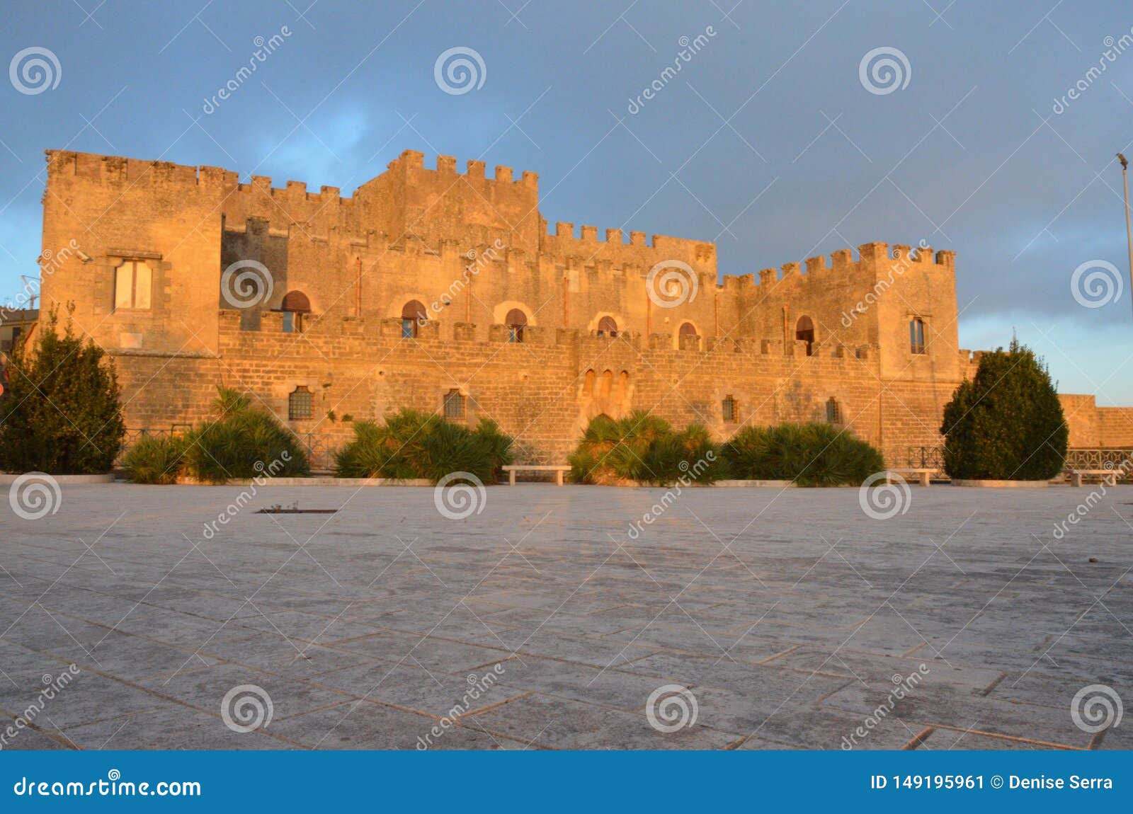 Castle of Partanna, Sicily stock image. Image of excursion - 149195961