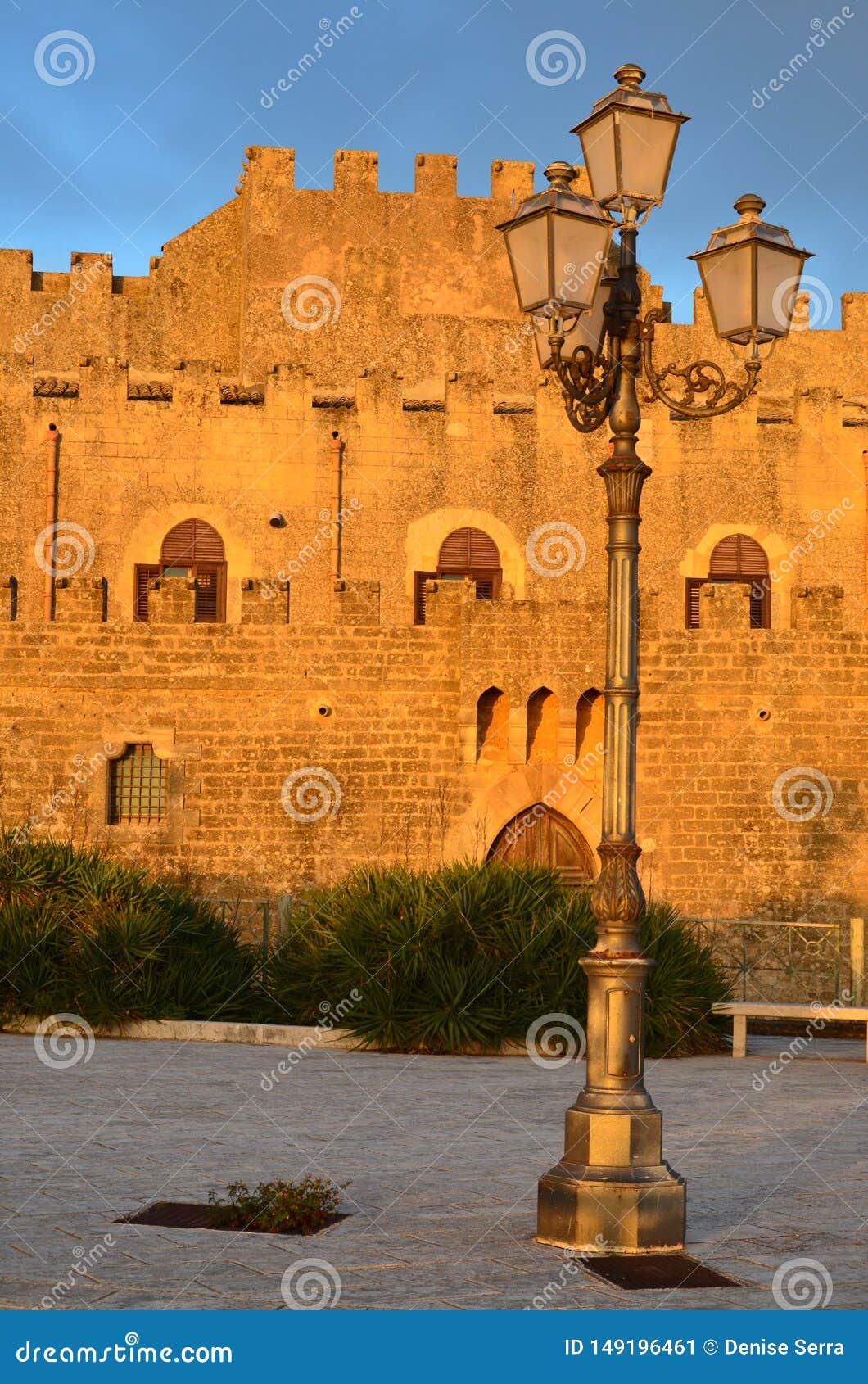 Castle of Partanna, Sicily stock image. Image of historic - 149196461