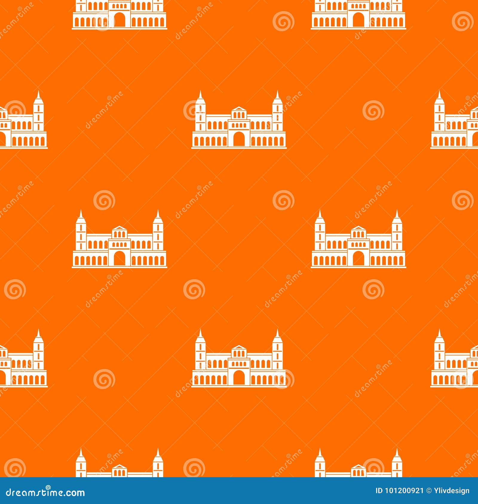 Castle pattern seamless stock vector. Illustration of historical ...