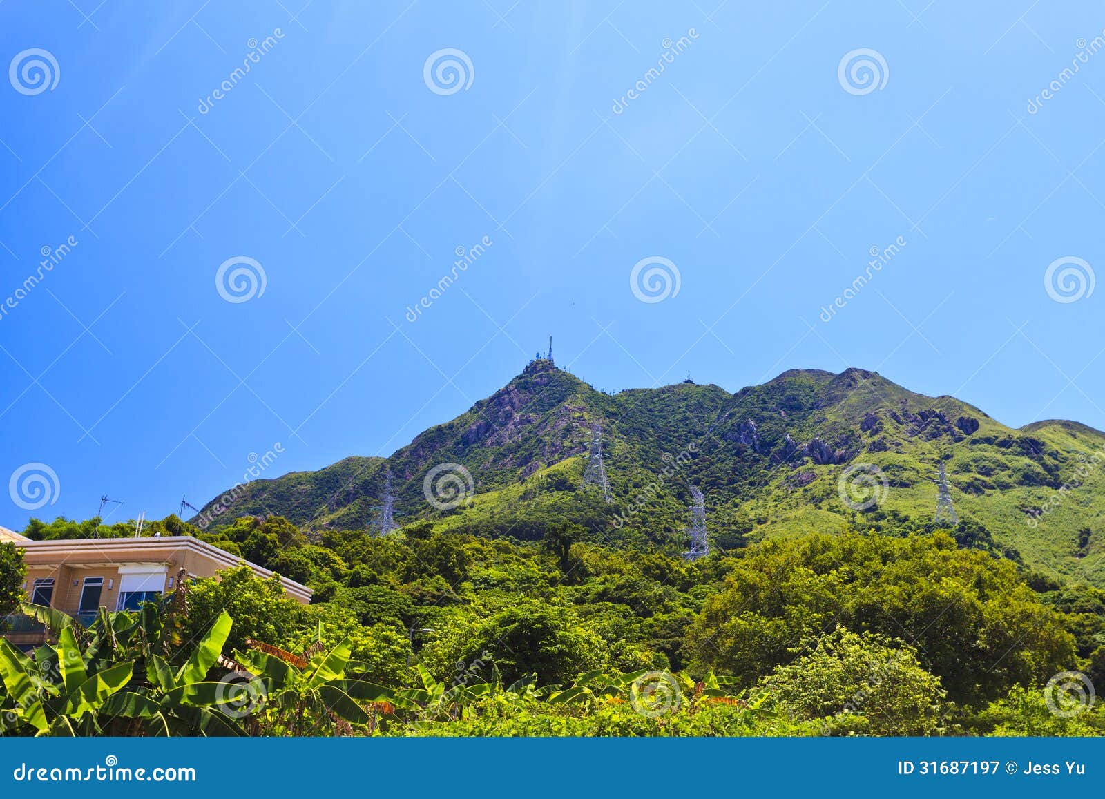 Castle Peak in Hong Kong, One of Three Sharp Hills. Stock Image - Image ...