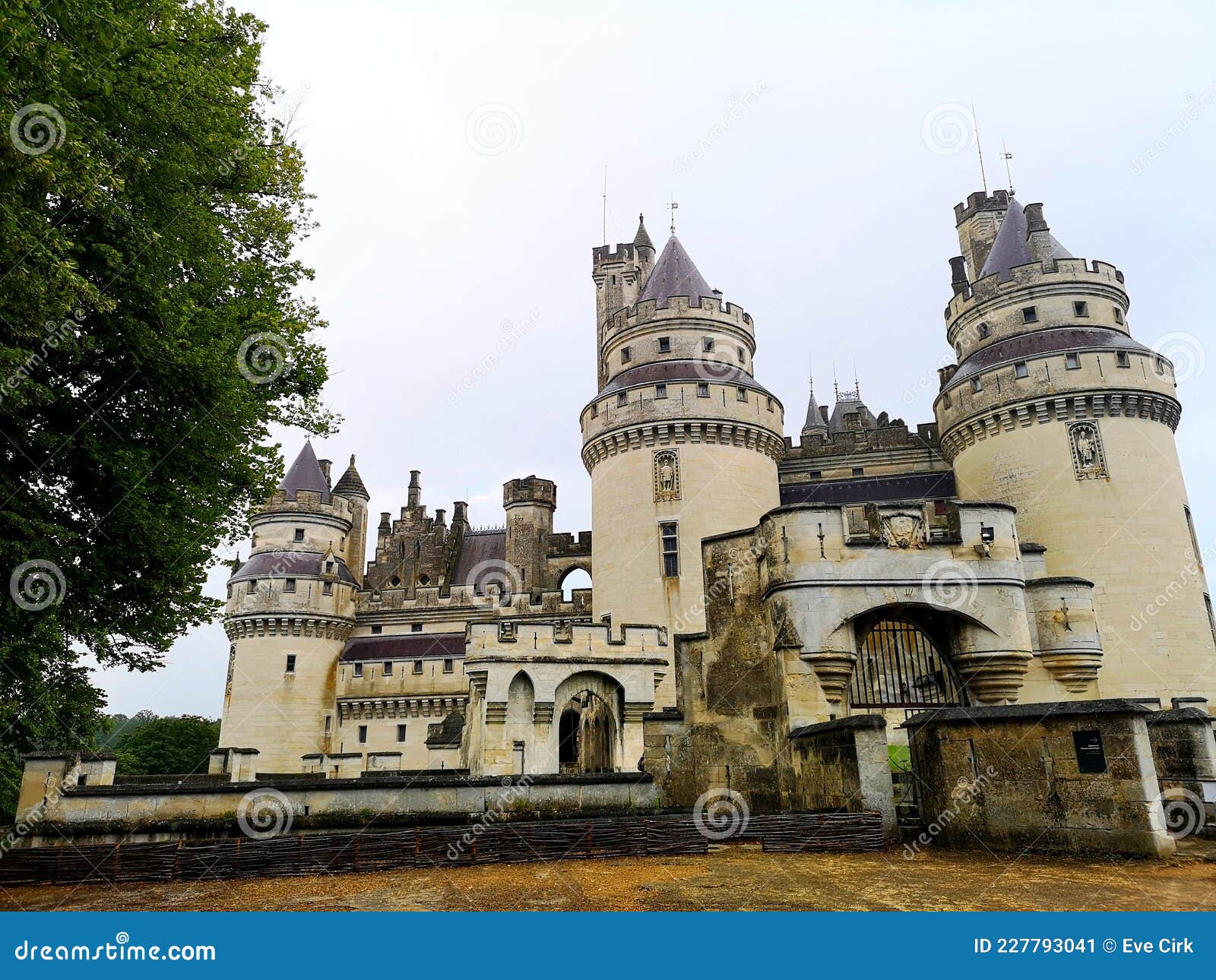 Castle Pierrefonds France Front Stock Image - Image of france ...