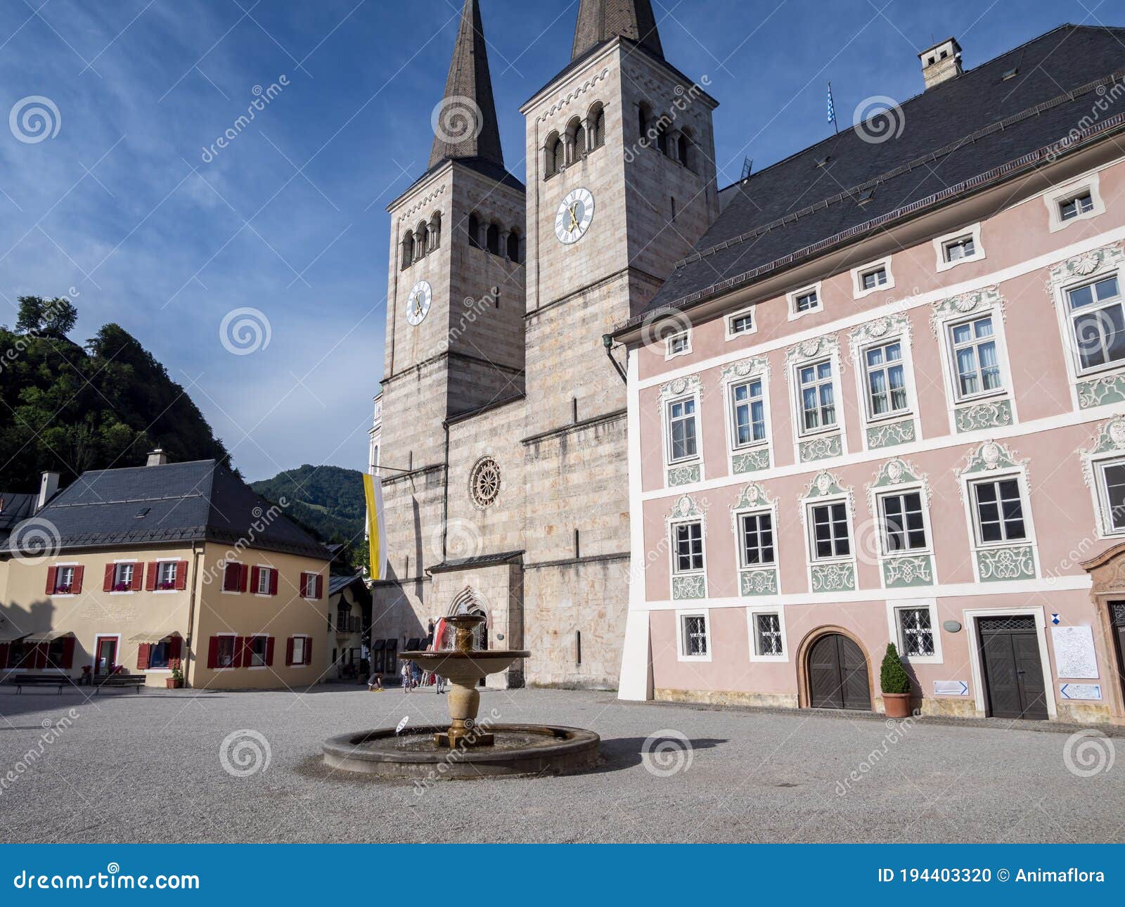 Castle with Castle Place in Berchtesgaden Stock Photo - Image of ...