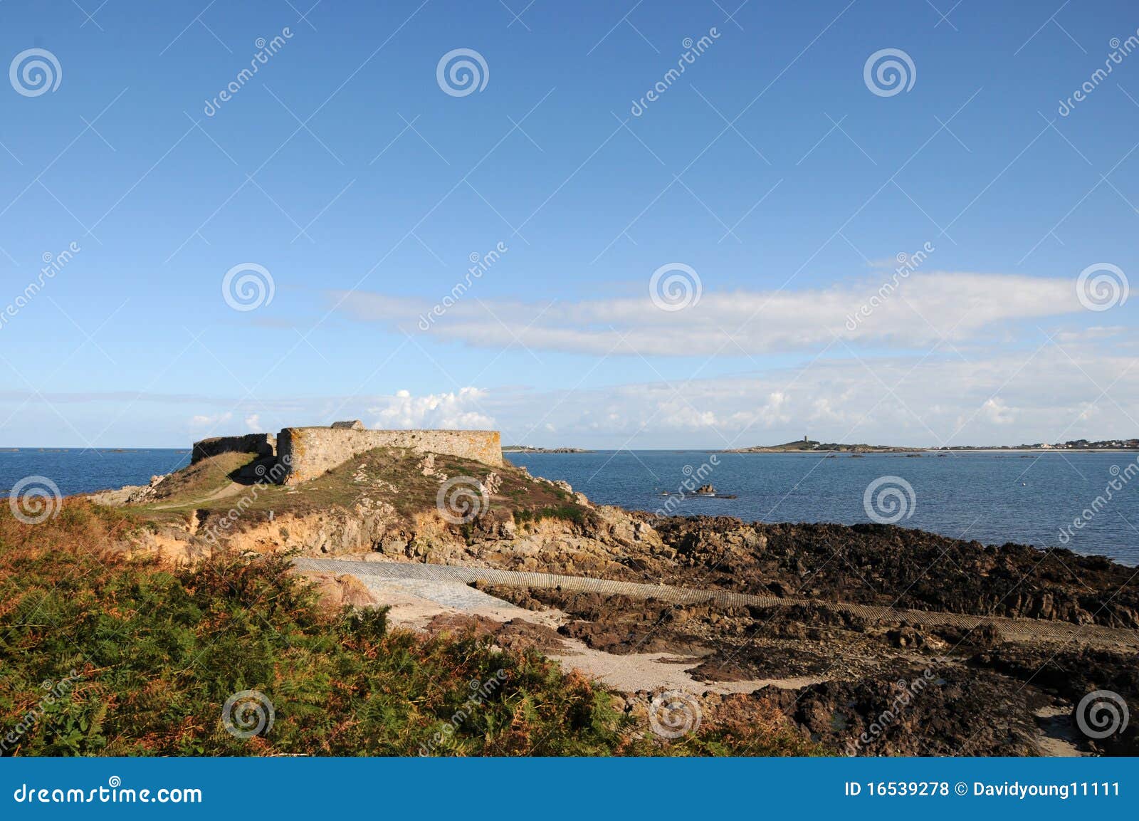 Castle At Portelet Harbour, Guernsey Picture. Image: 16539278