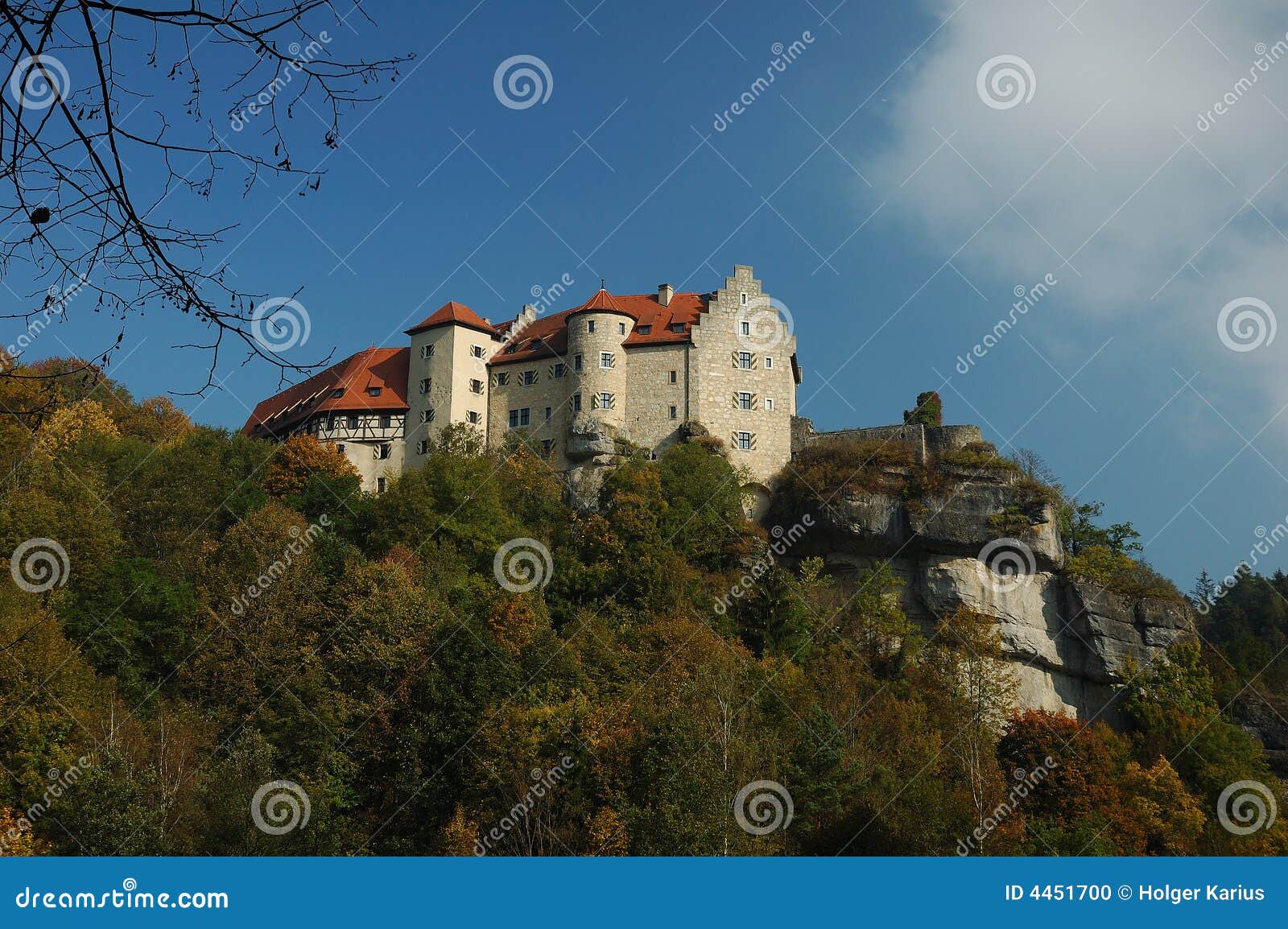 Castle Rabenstein stock photo. Image of rock, tourists - 4451700