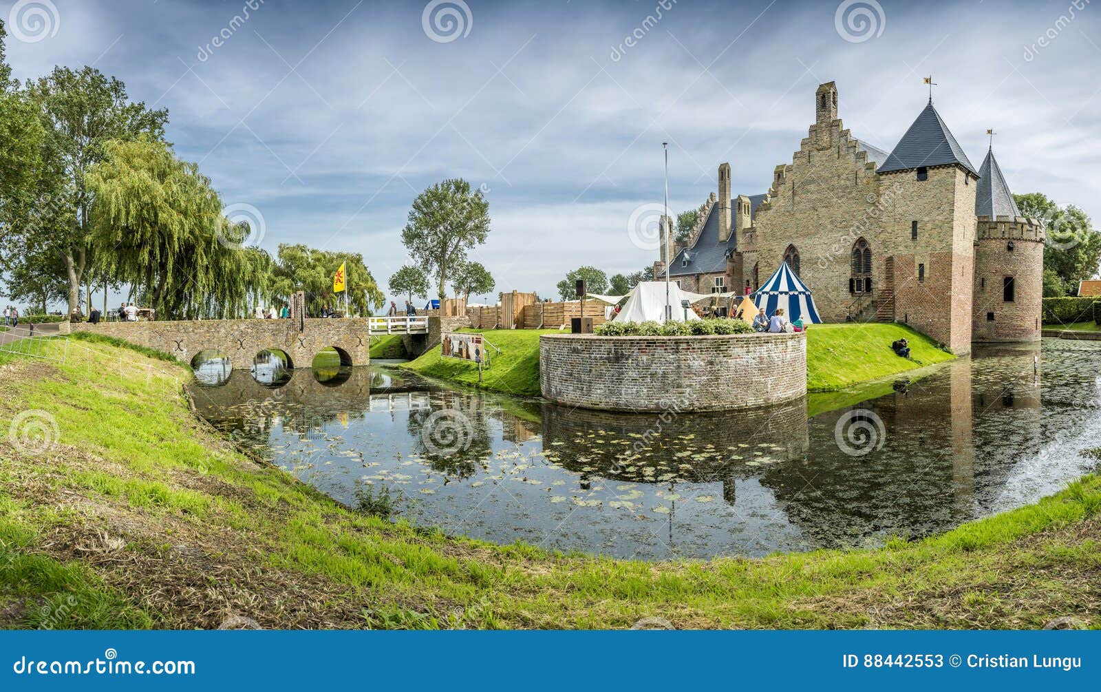 Castle Radboud in Medemblik, Netherlands Stock Image - Image of ...