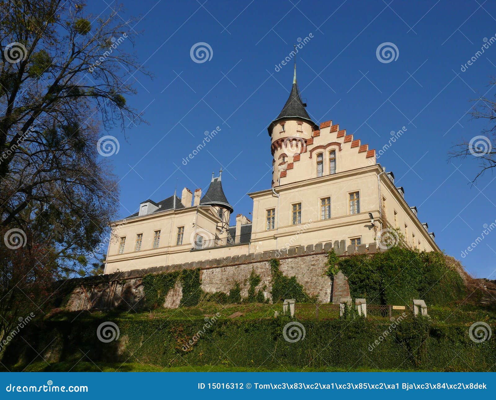 Castle Radun (RaduÅˆ) stock photo. Image of visiting - 15016312