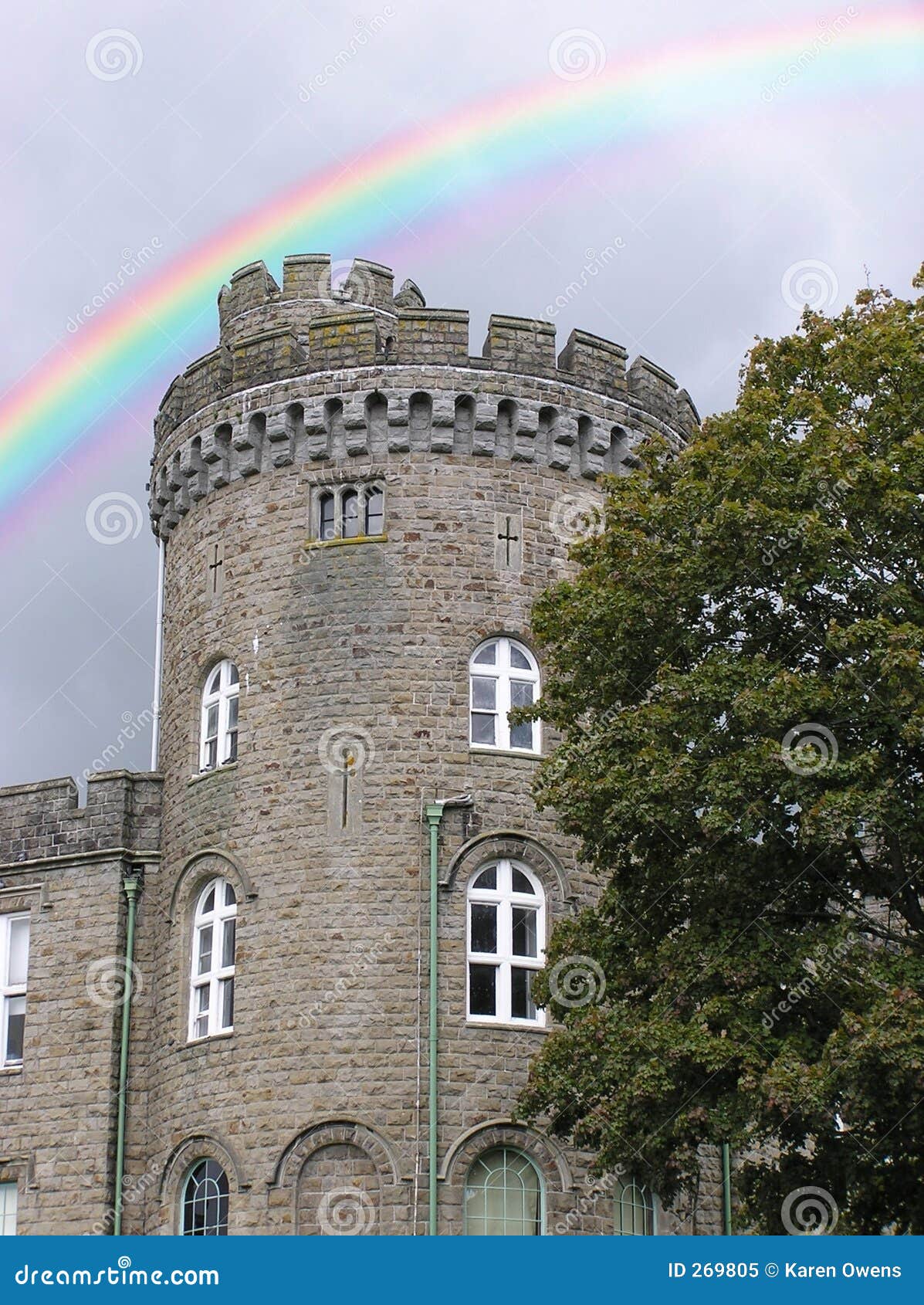 Castle Rainbow stock image. Image of colour, buildings - 269805