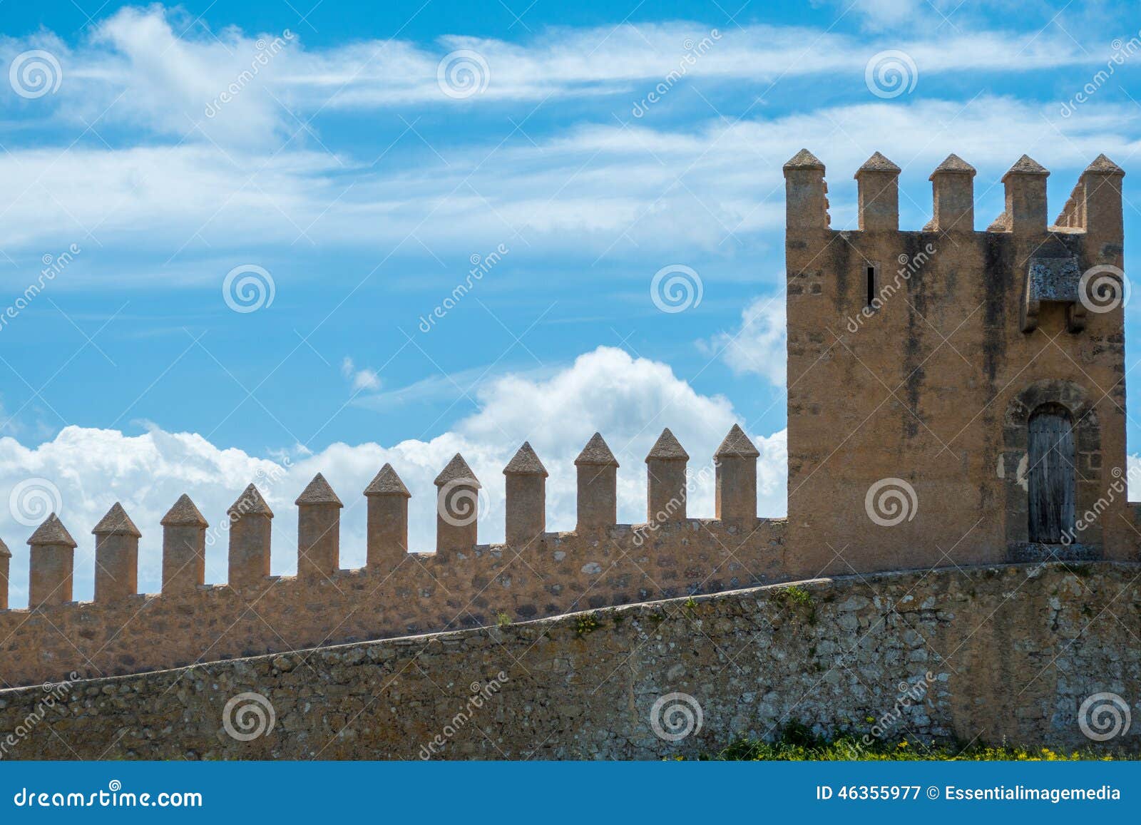 Castle Ramparts (9) stock image. Image of dramatic, medieval - 46355977