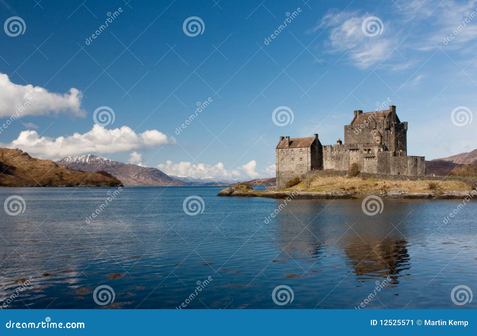 Castle Reflection stock image. Image of landmark, stone - 12525571