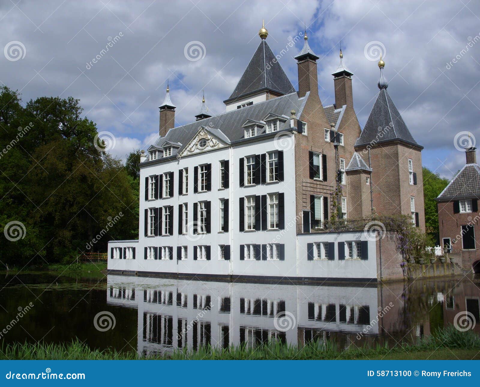 Castle in Renswoude stock photo. Image of castle, tower - 58713100