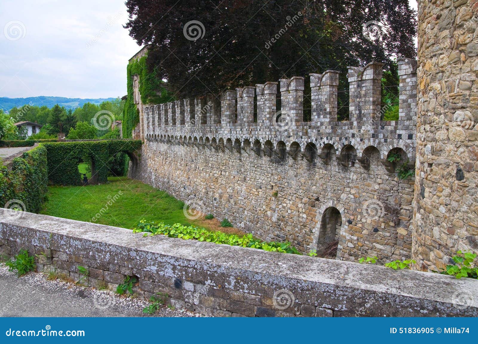 Castle of Riva. Ponte Dell Olio. Emilia-Romagna. Italy Stock Image ...