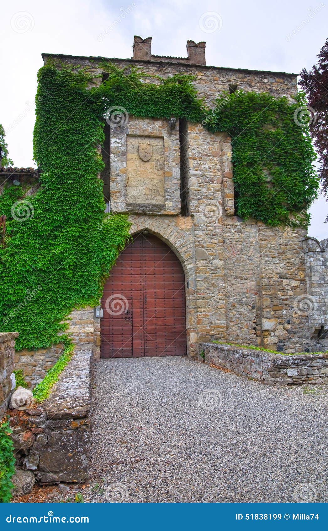 Castle of Riva. Ponte Dell Olio. Emilia-Romagna. Italy Stock Image ...