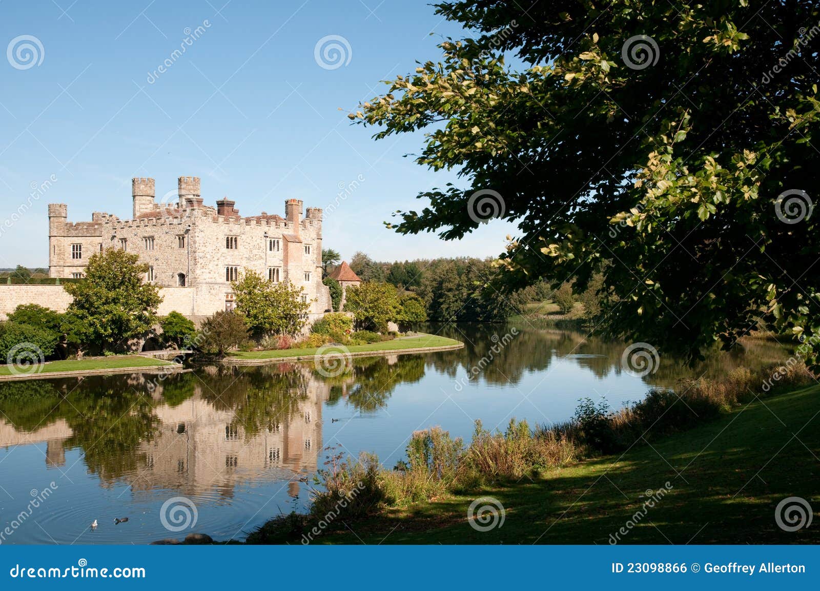 Castle by the river stock photo. Image of europe, travel - 23098866