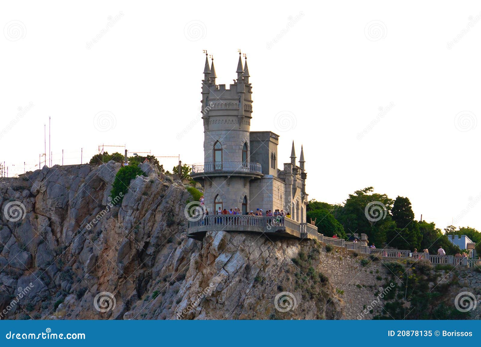 The castle on the rock stock image. Image of built, international ...