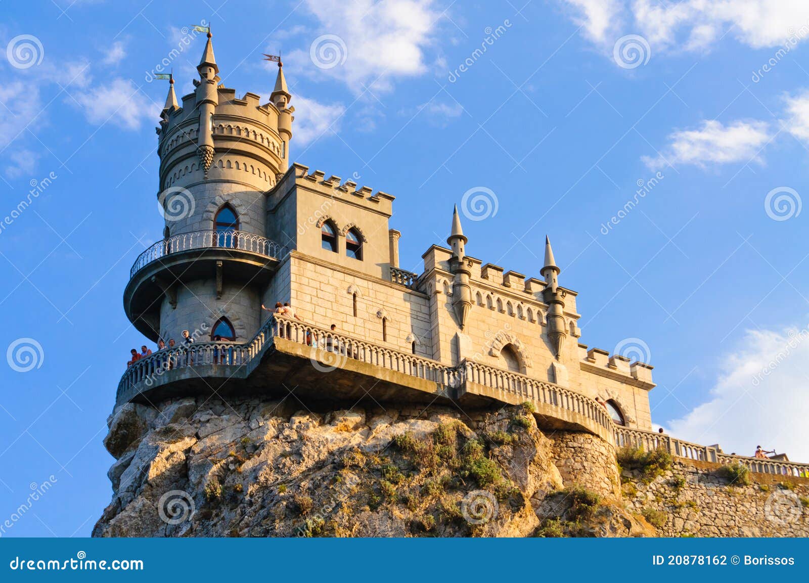 The castle on the rock stock photo. Image of capital - 20878162