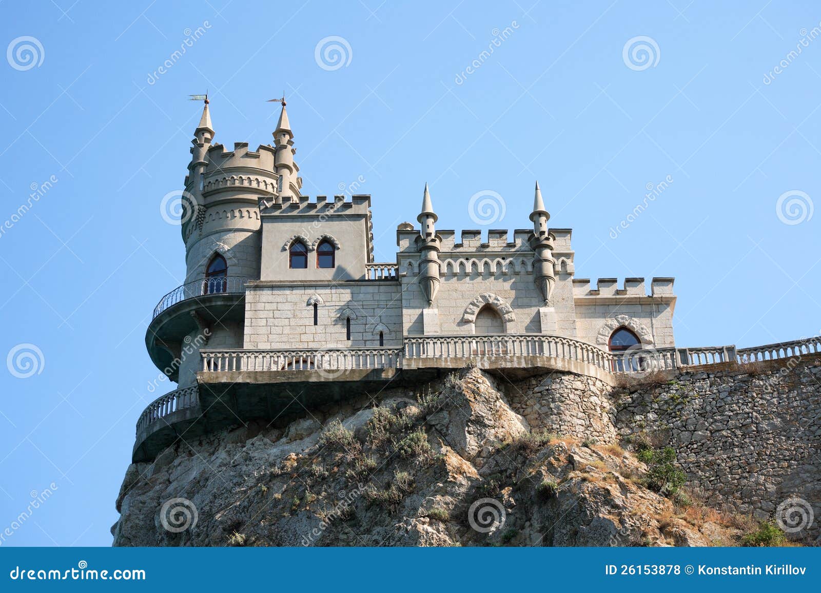 Castle on the Rock stock photo. Image of fortification - 26153878