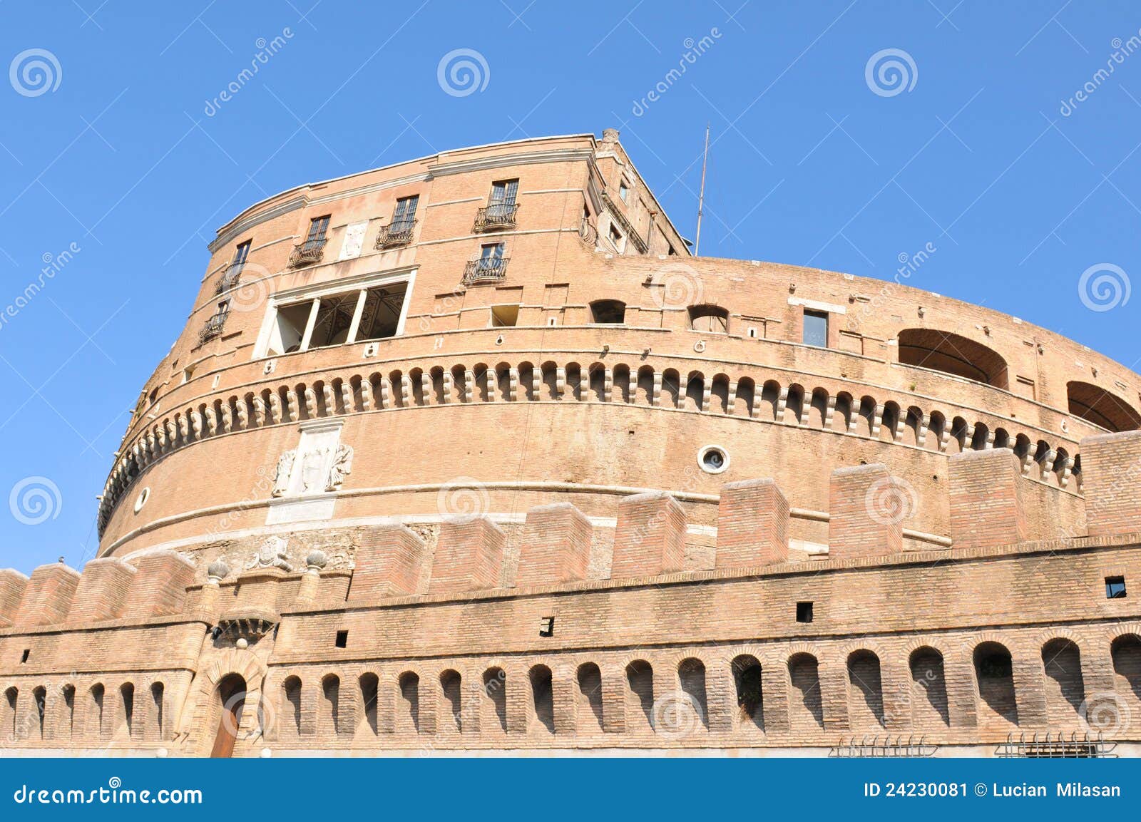 Castle in Rome, Italy stock image. Image of details, castles - 24230081