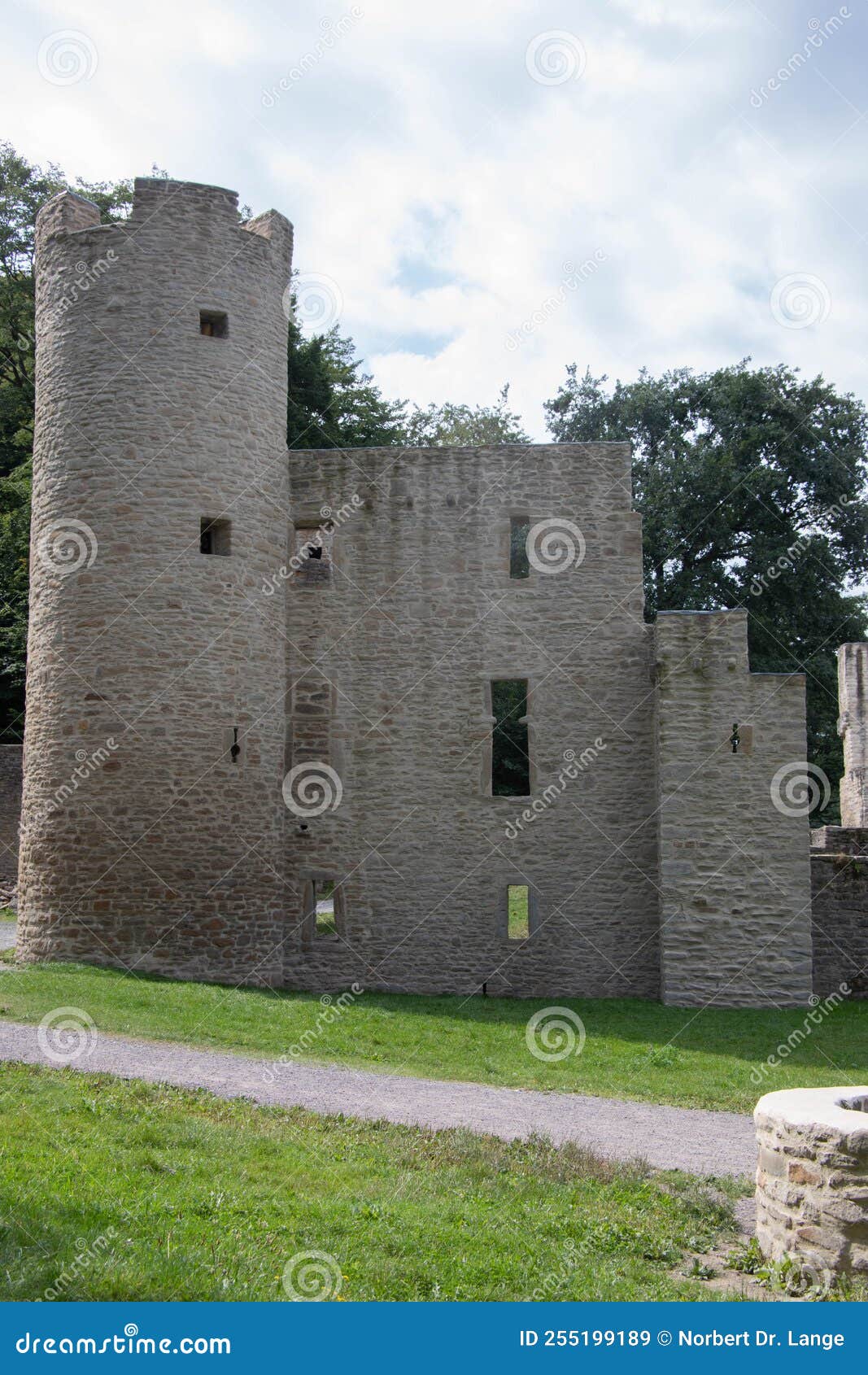 Castle ruin Hardenstein stock image. Image of structure - 255199189