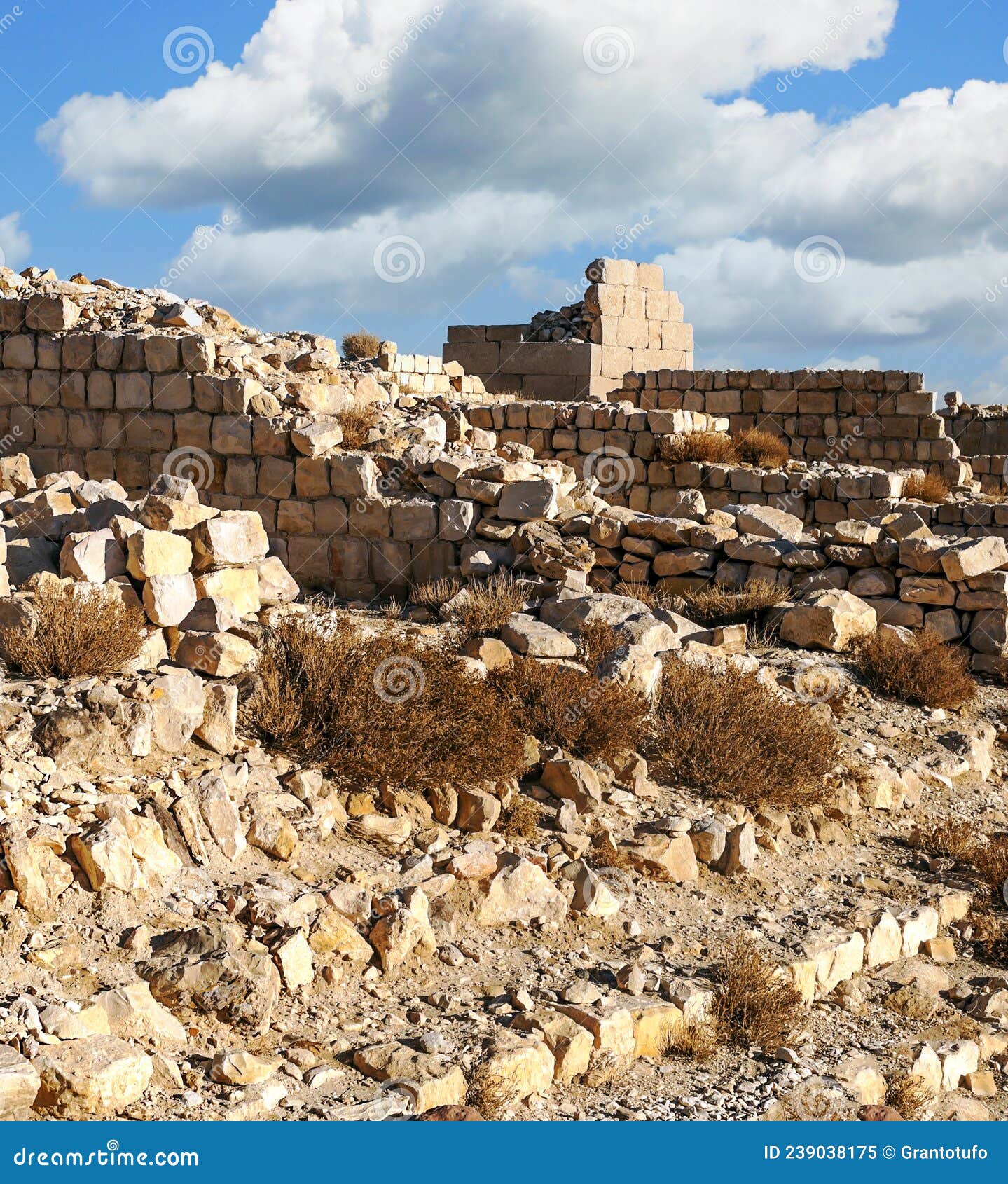 Castle in ruins stock image. Image of desert, destination - 239038175
