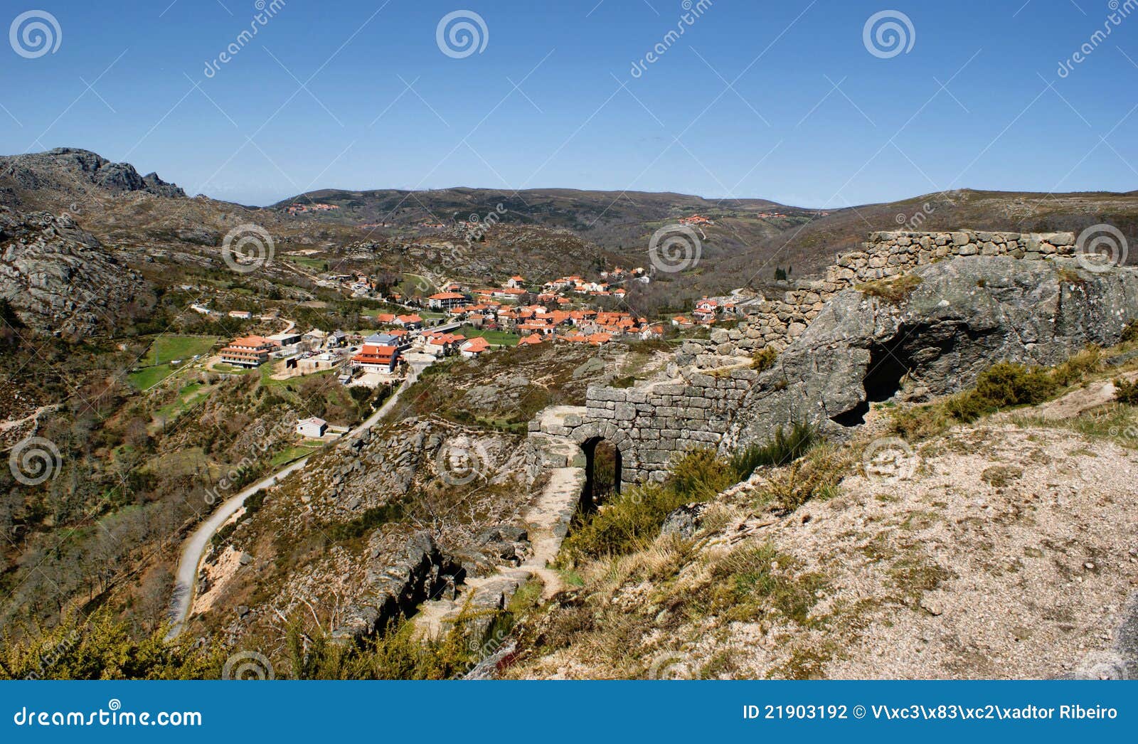 Castle Ruins of Castro Laboreiro Stock Photo - Image of portugal ...