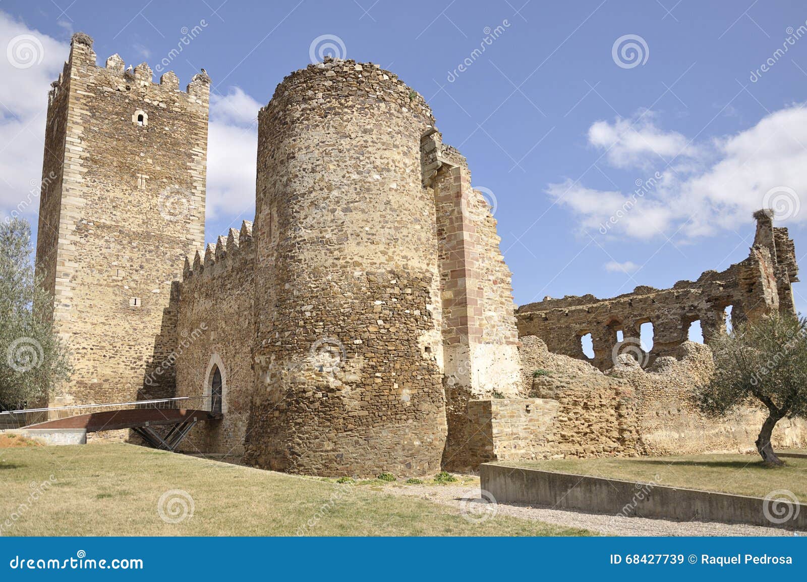 Castle ruins, Leon, Spain stock image. Image of ancient - 68427739