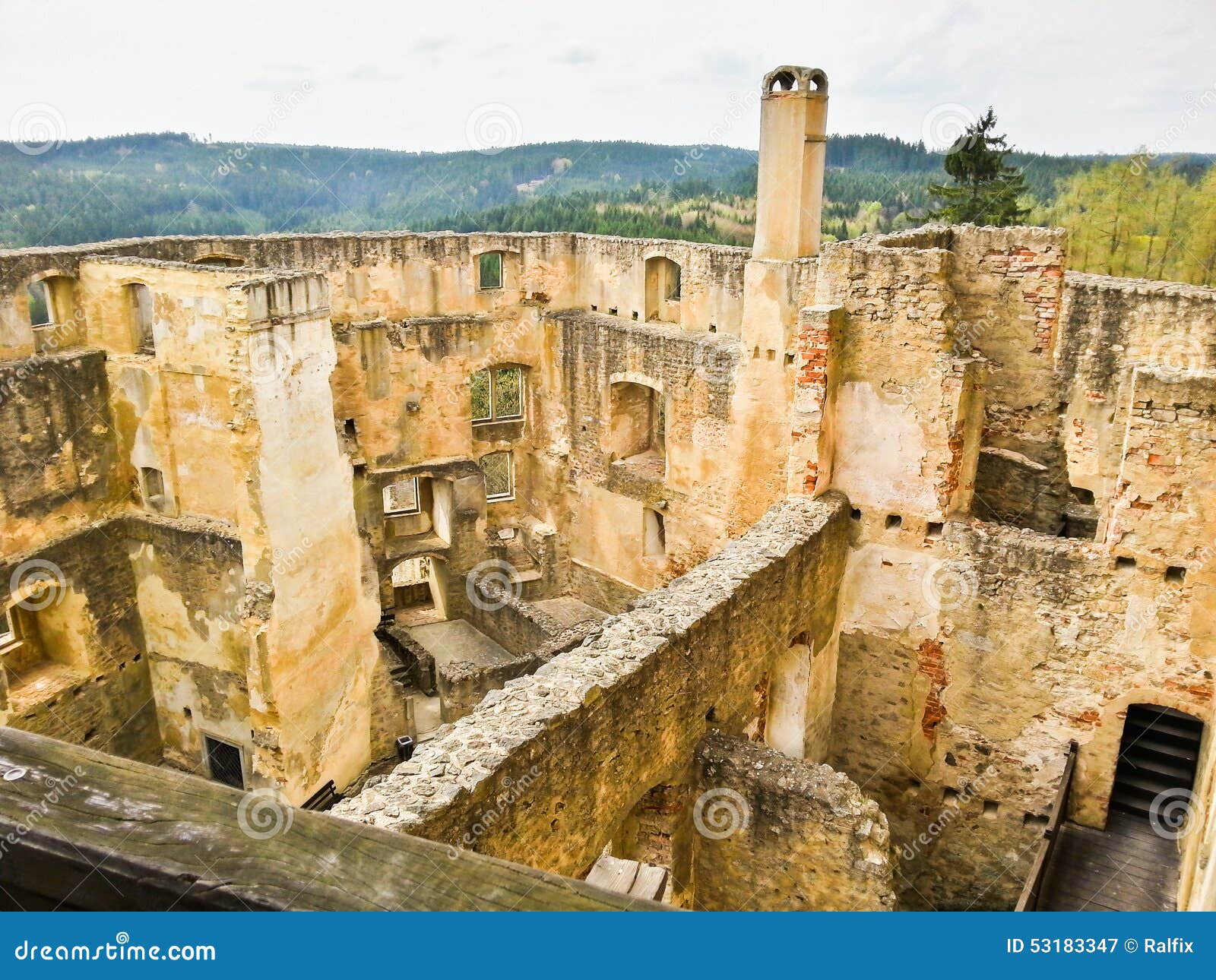 Castle ruins stock image. Image of historical, history - 53183347