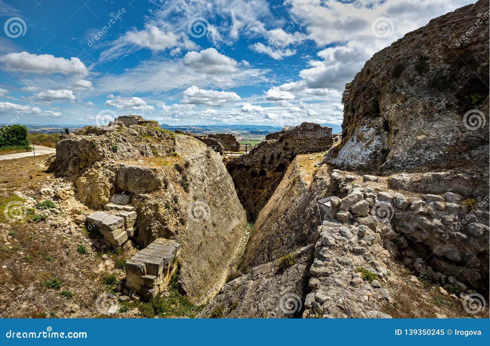 Castle Ruins of Medina-Sidonia Stock Image - Image of high, history ...