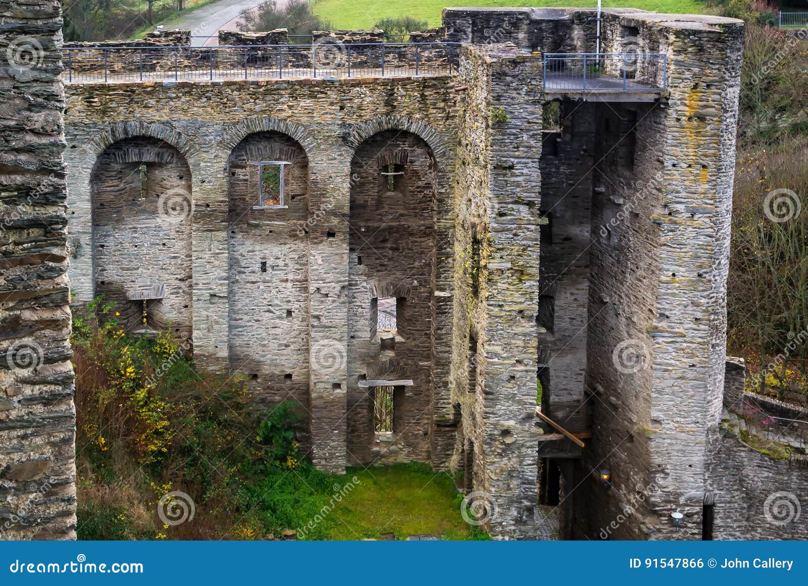 Castle Ruins in Winter stock photo. Image of castle, ruins - 91547866