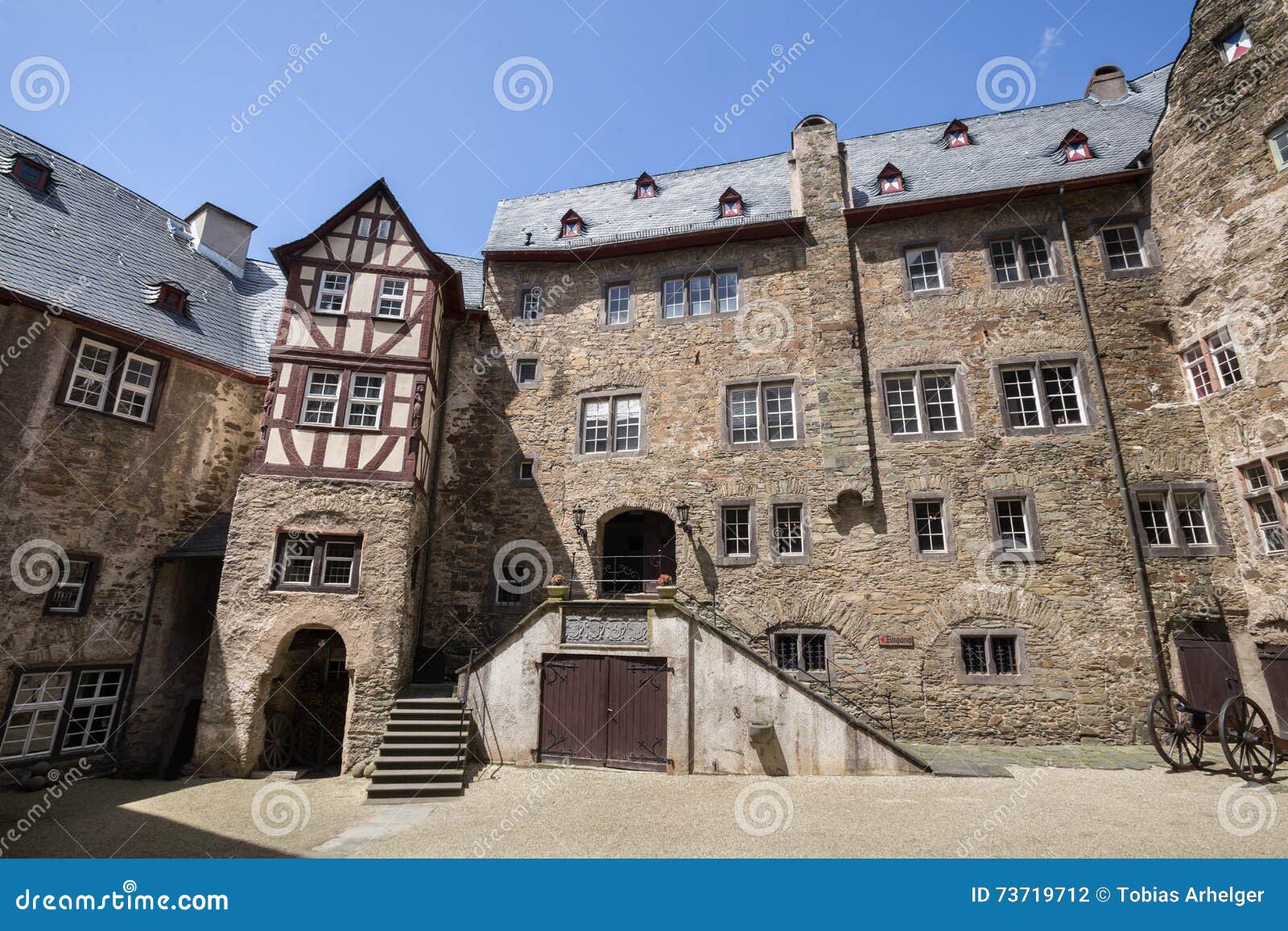 Castle Runkel Hessen Germany Stock Photo - Image of european, tourism ...